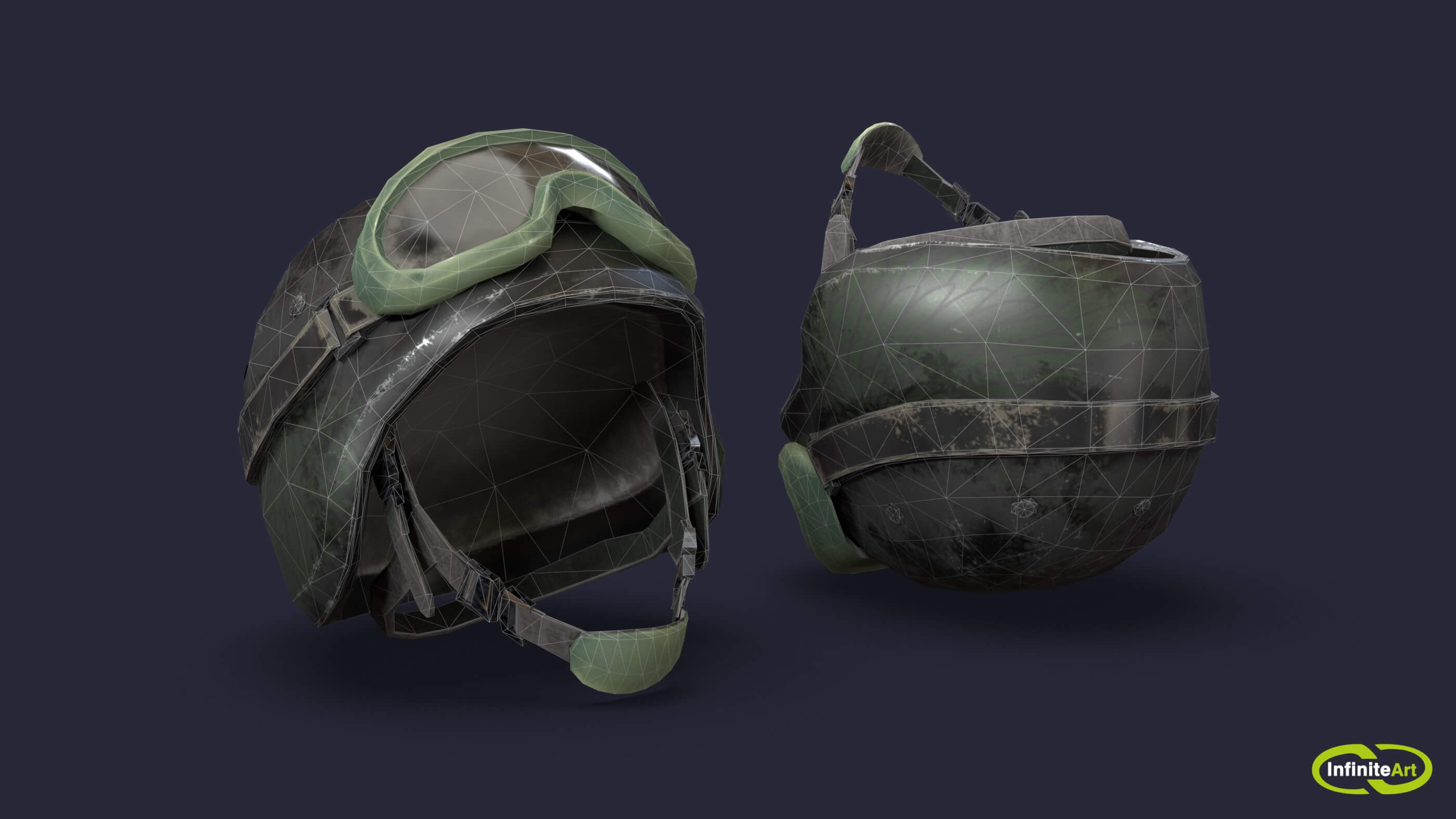 Helmets - 3D Model by INFINITE ART SOLUTIONS