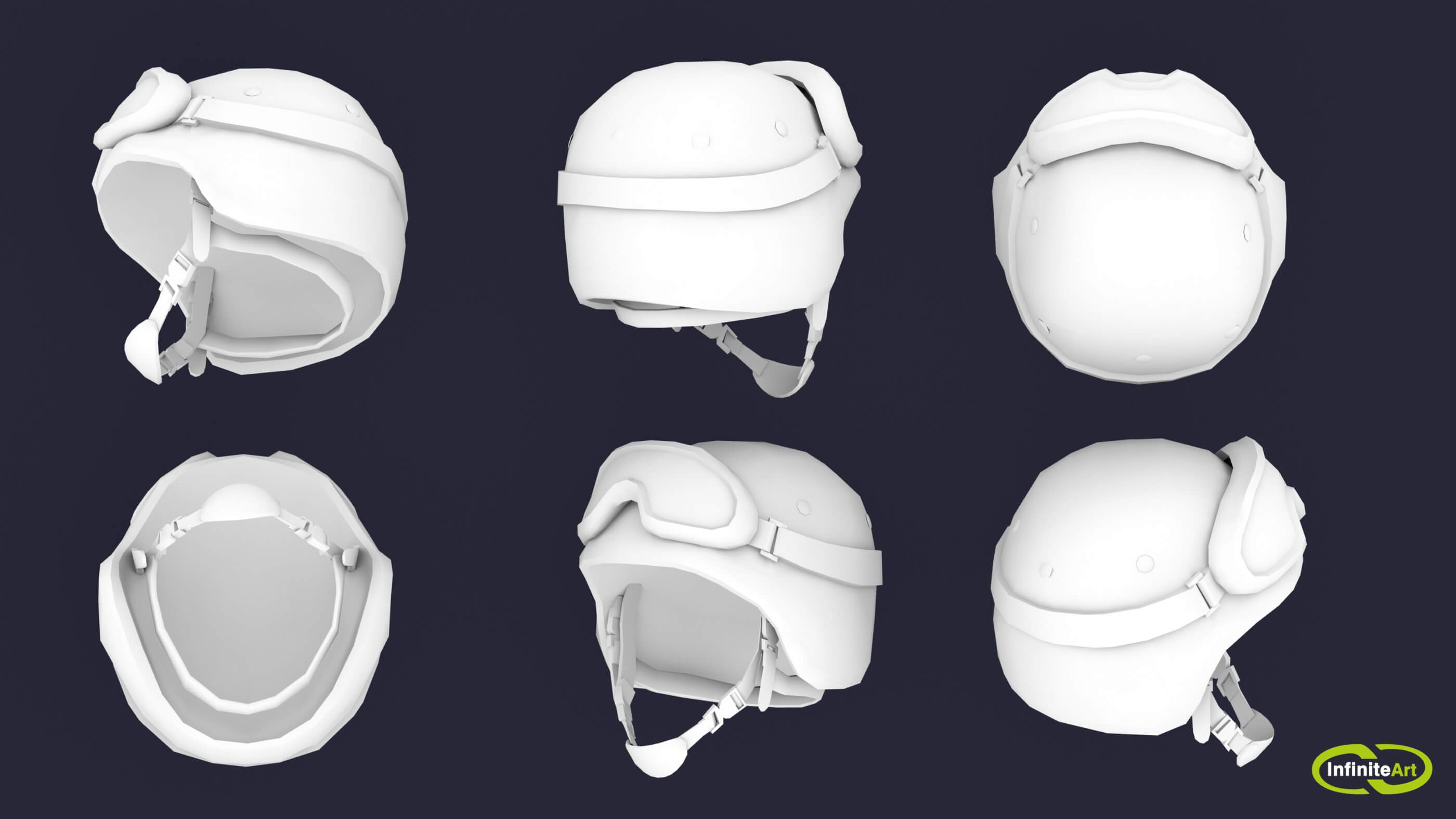Helmets - 3D Model by INFINITE ART SOLUTIONS