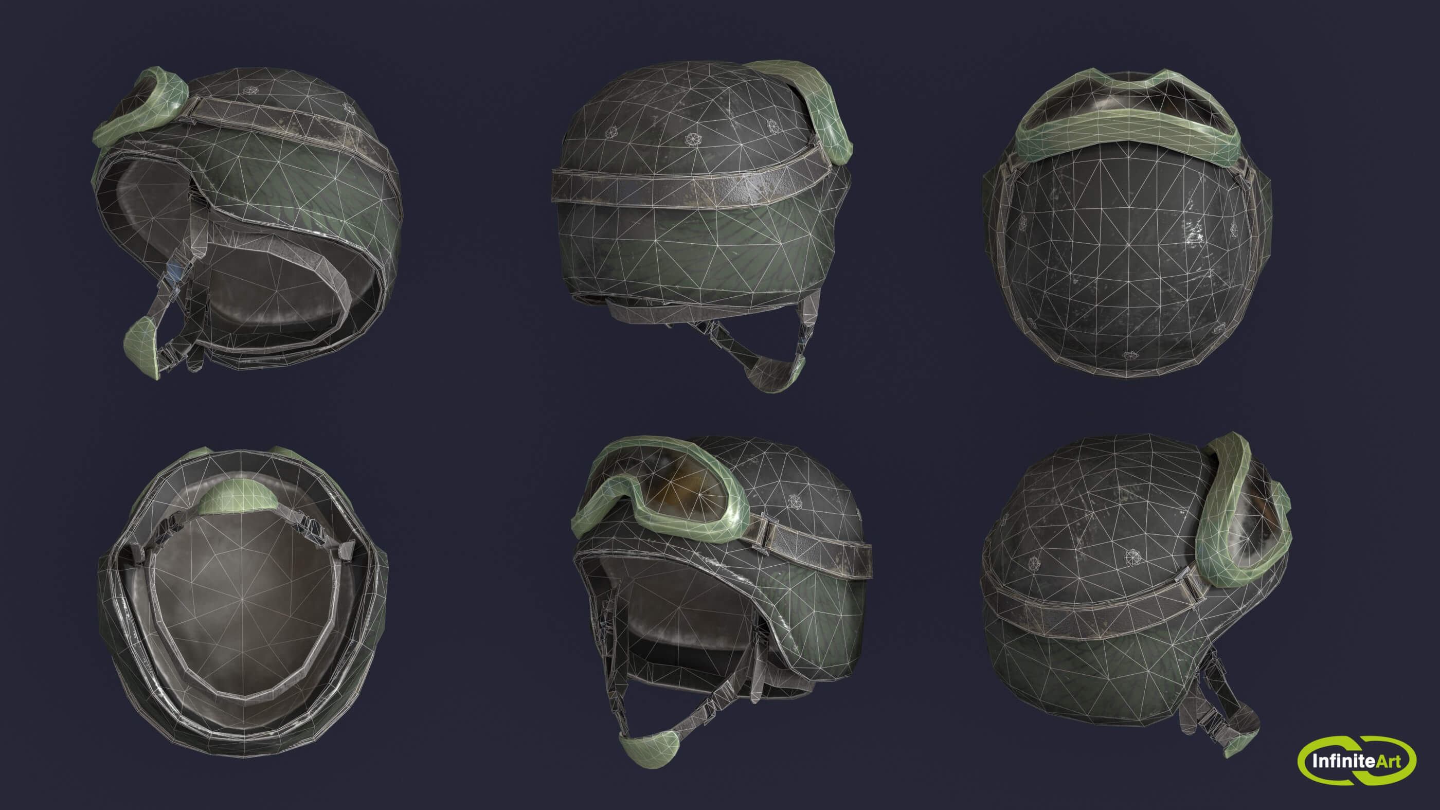 Helmets - 3D Model by INFINITE ART SOLUTIONS
