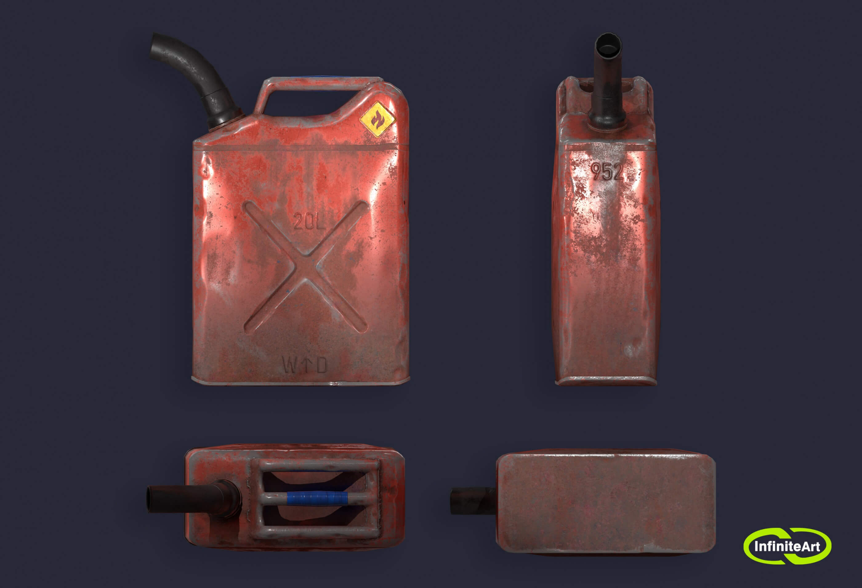 Jerrycan - 3D Model by INFINITE ART SOLUTIONS