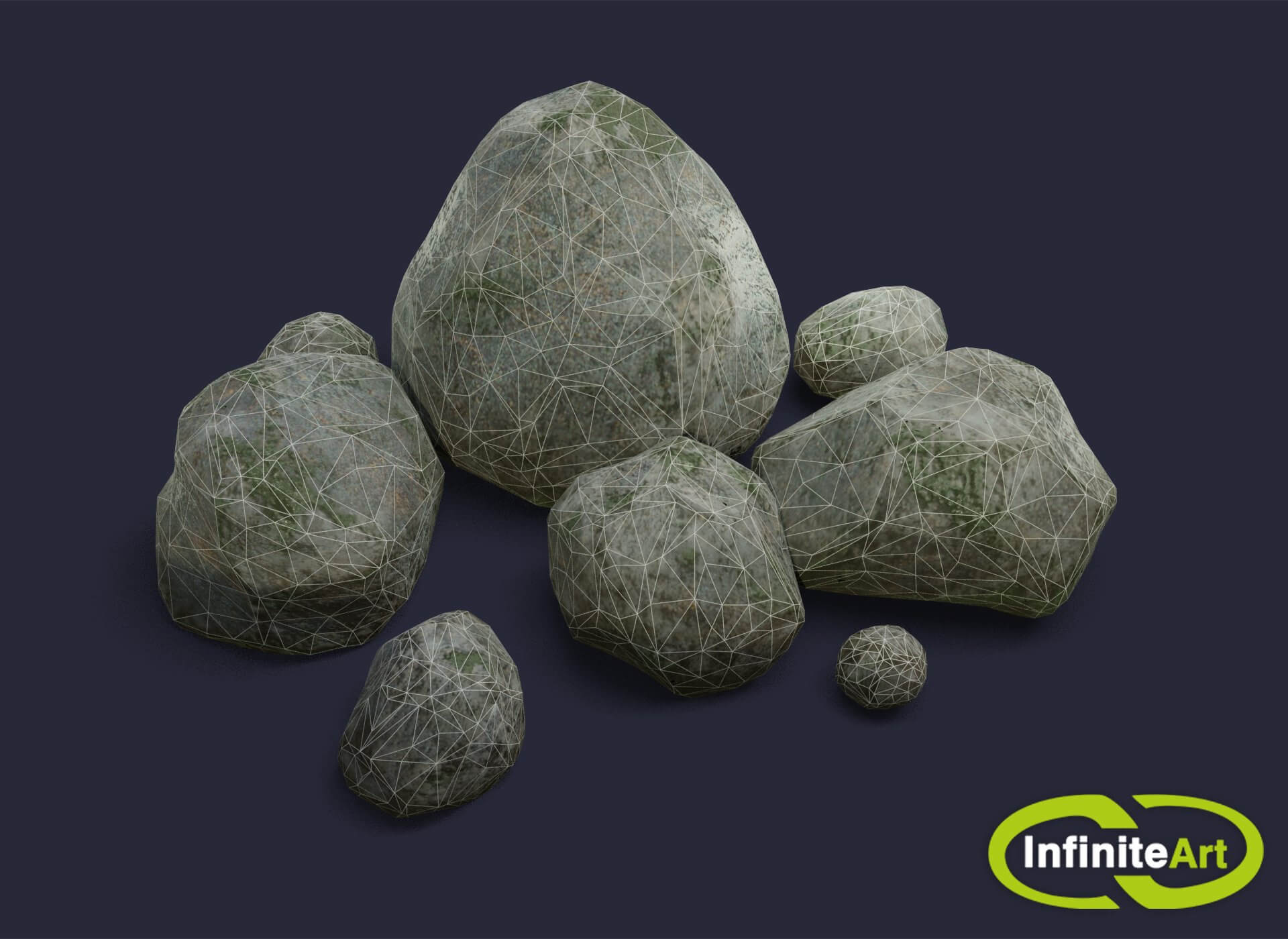 Rocks - Free 3D Model by INFINITE ART SOLUTIONS