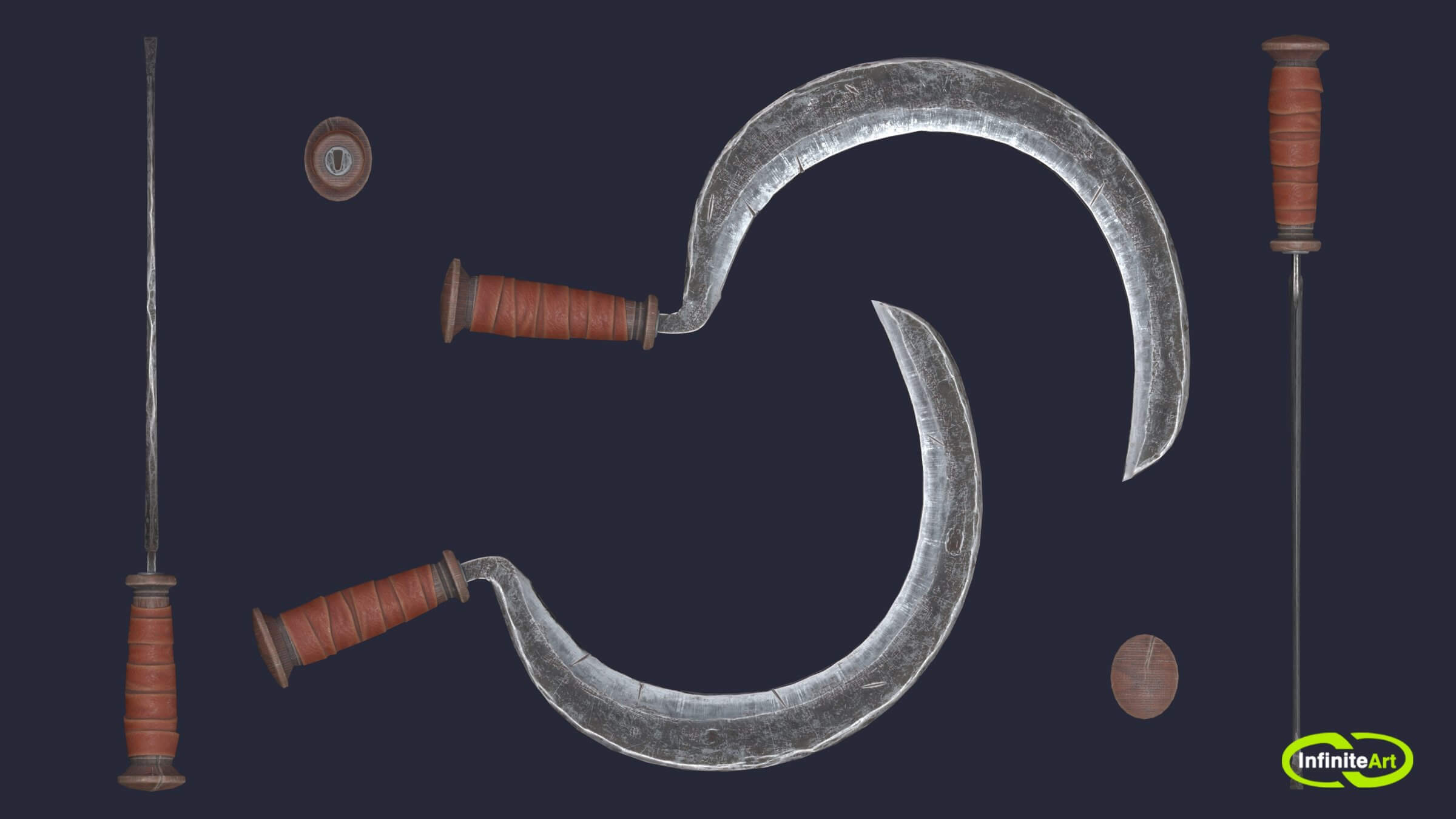 Sickle - 3D Model by INFINITE ART SOLUTIONS