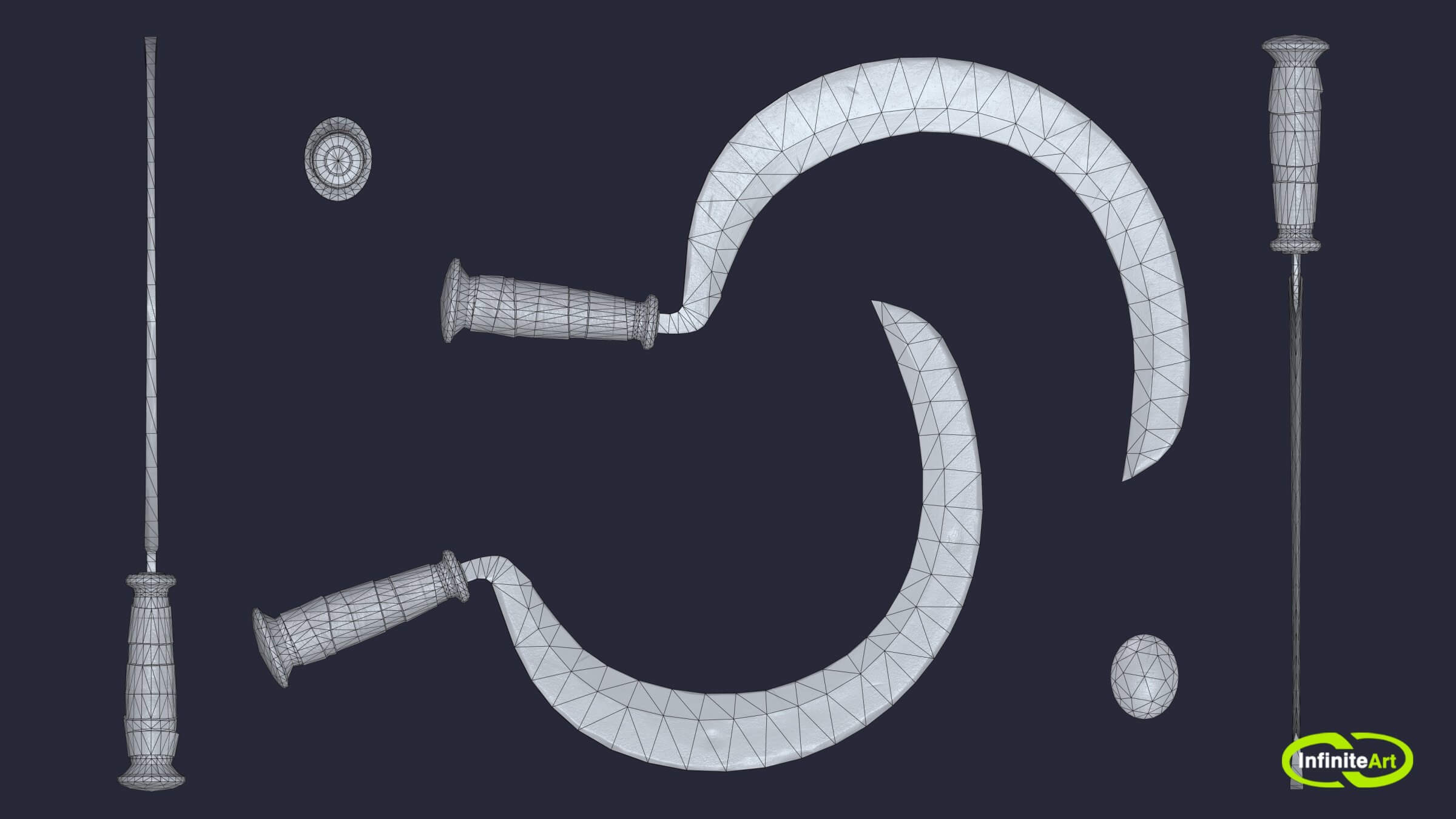 Sickle - 3D Model by INFINITE ART SOLUTIONS