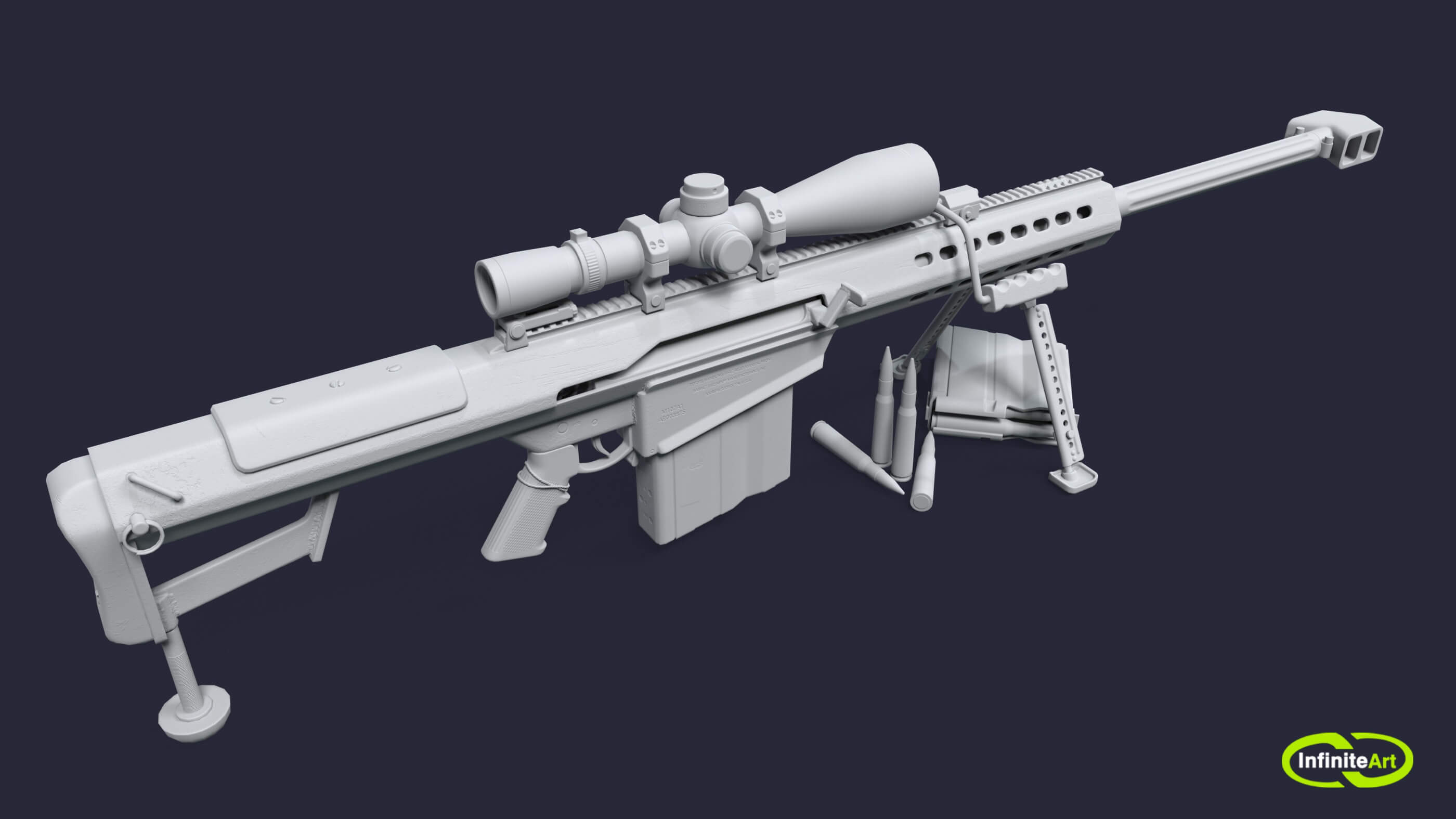 Sniper Rifle - 3D Model by INFINITE ART SOLUTIONS