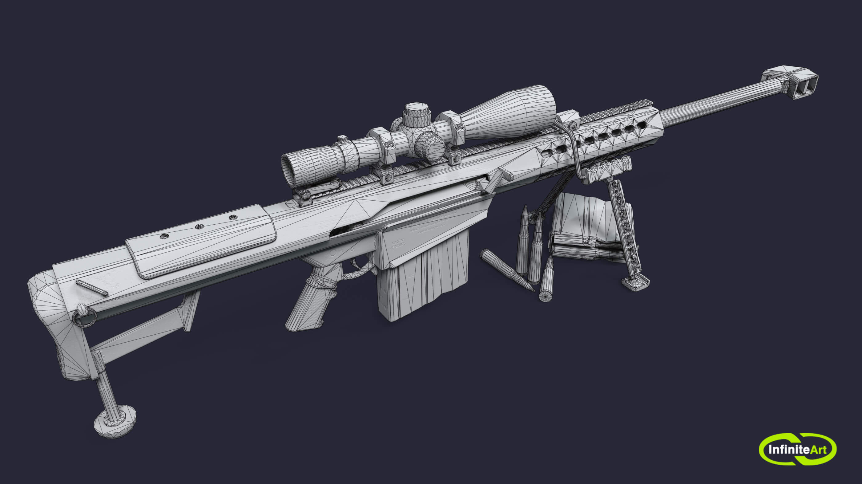 Sniper Rifle - 3D Model by INFINITE ART SOLUTIONS