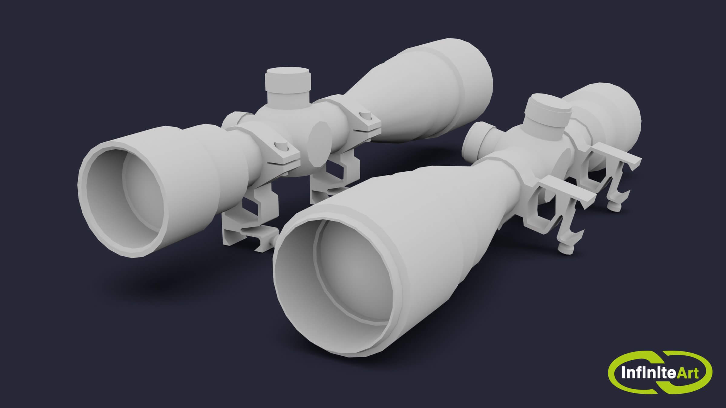 Sniper Scope - 3D Model by INFINITE ART SOLUTIONS