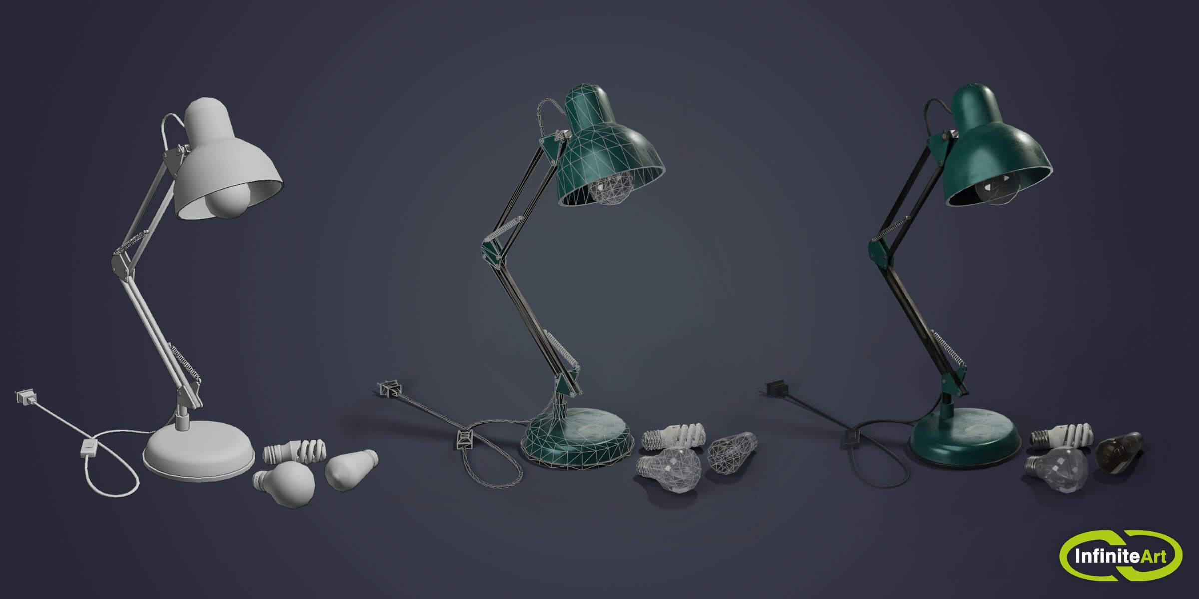 Table Lamp - 3D Model by INFINITE ART SOLUTIONS