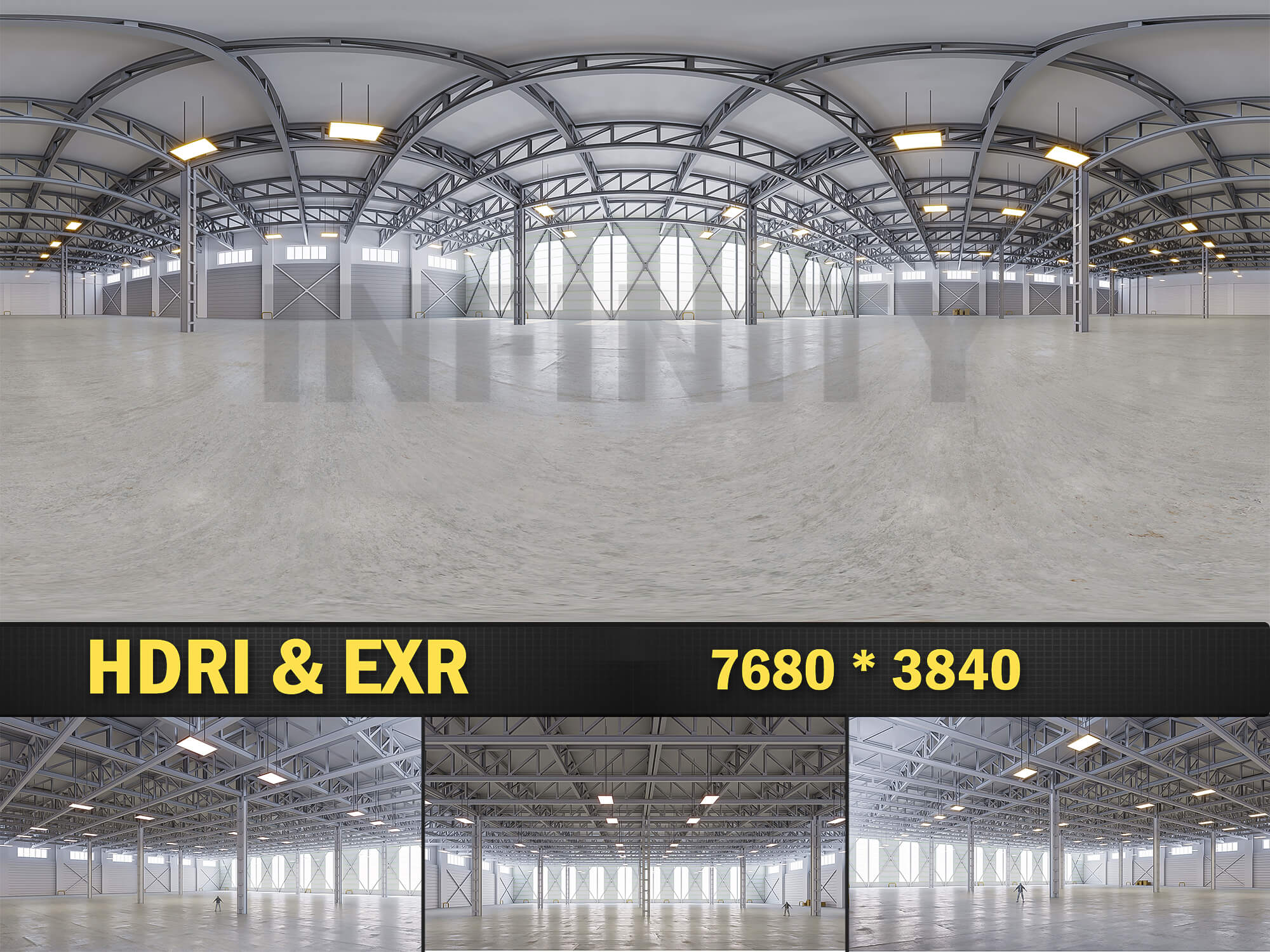 5 Warehouse Interior HDRI by infinity vision