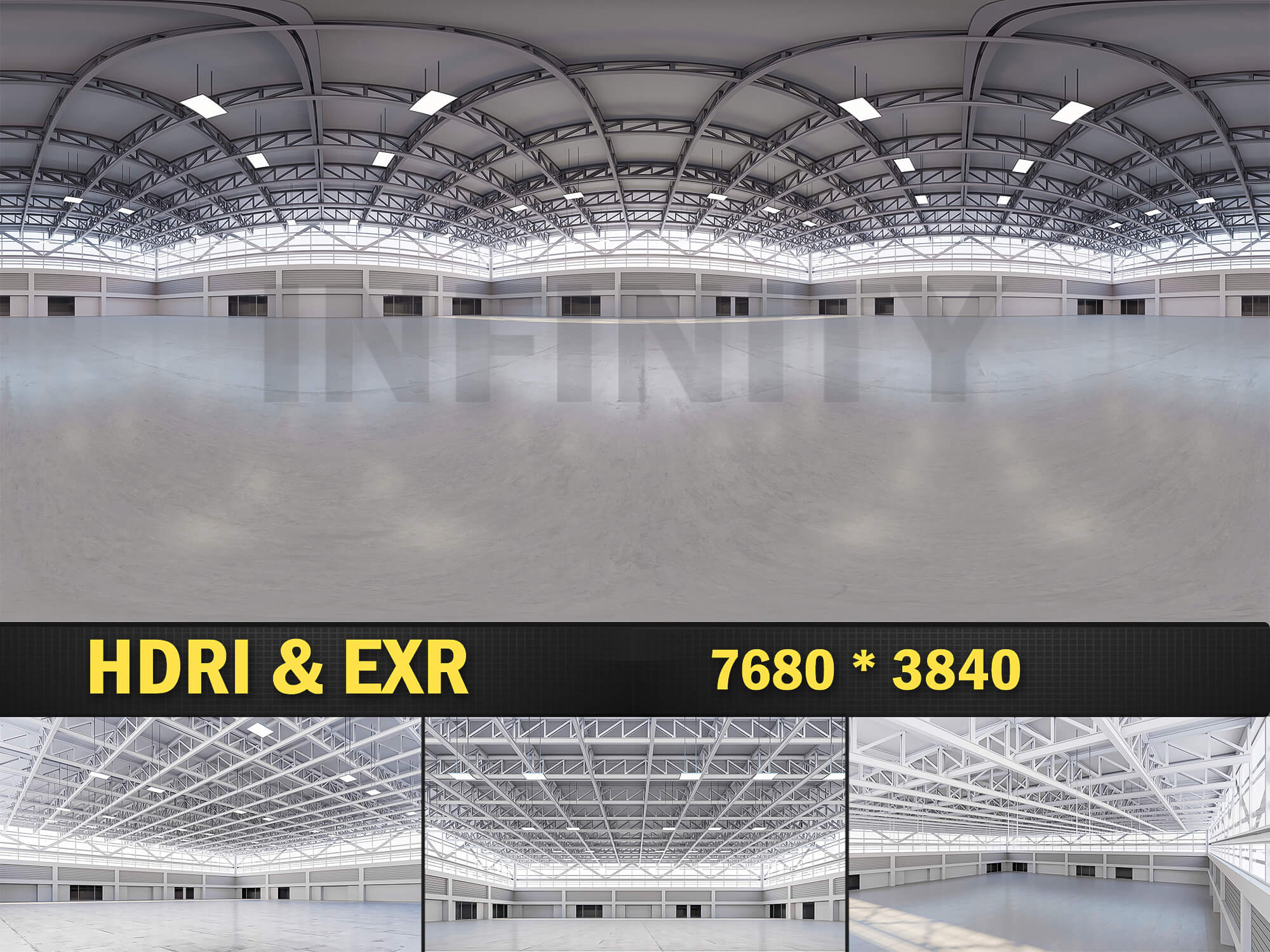 5 Warehouse Interior HDRI by infinity vision