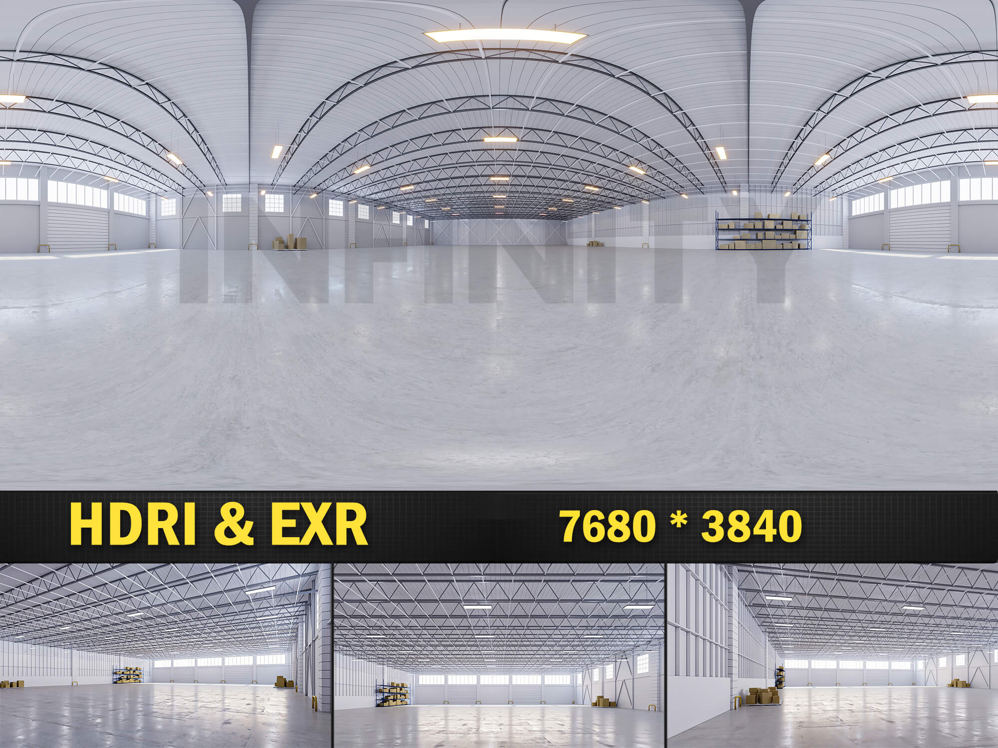 HDRI Warehouse Interior 3.1 - HDR Image by infinity vision