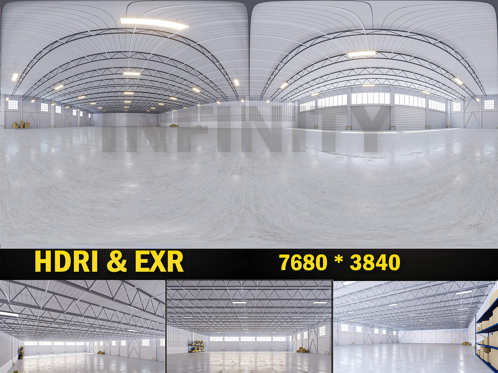HDRI Warehouse Interior 3.2 - HDR Image by infinity vision