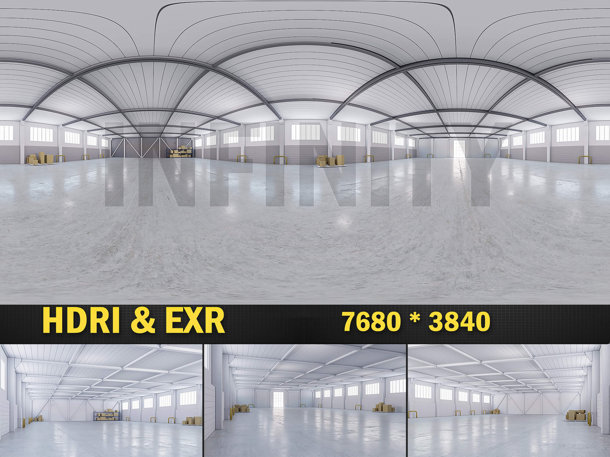 HDRI Warehouse Interior 4.1 - HDR Image by infinity vision