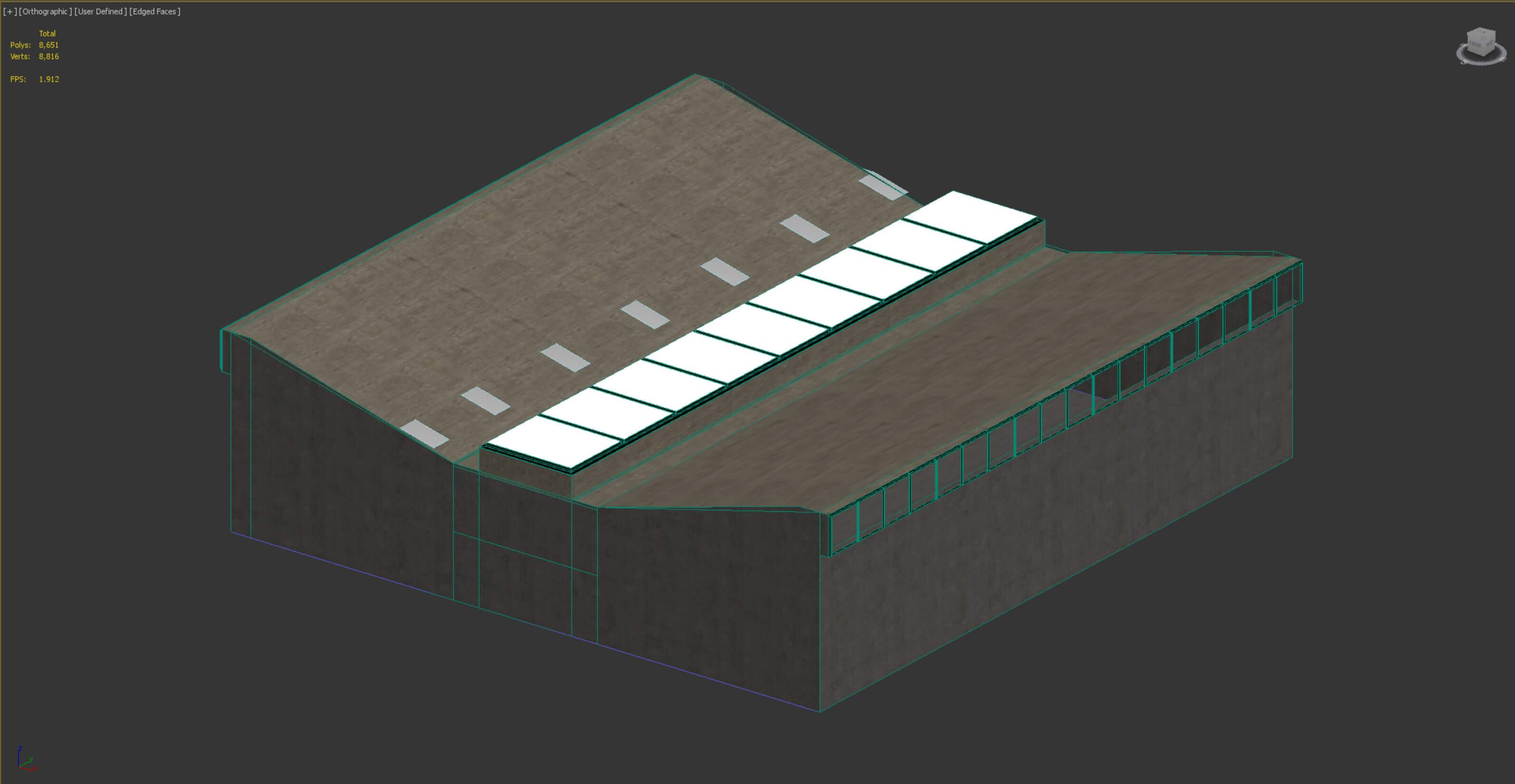 Low Poly Interior Hangar - 3D Model by infinity vision