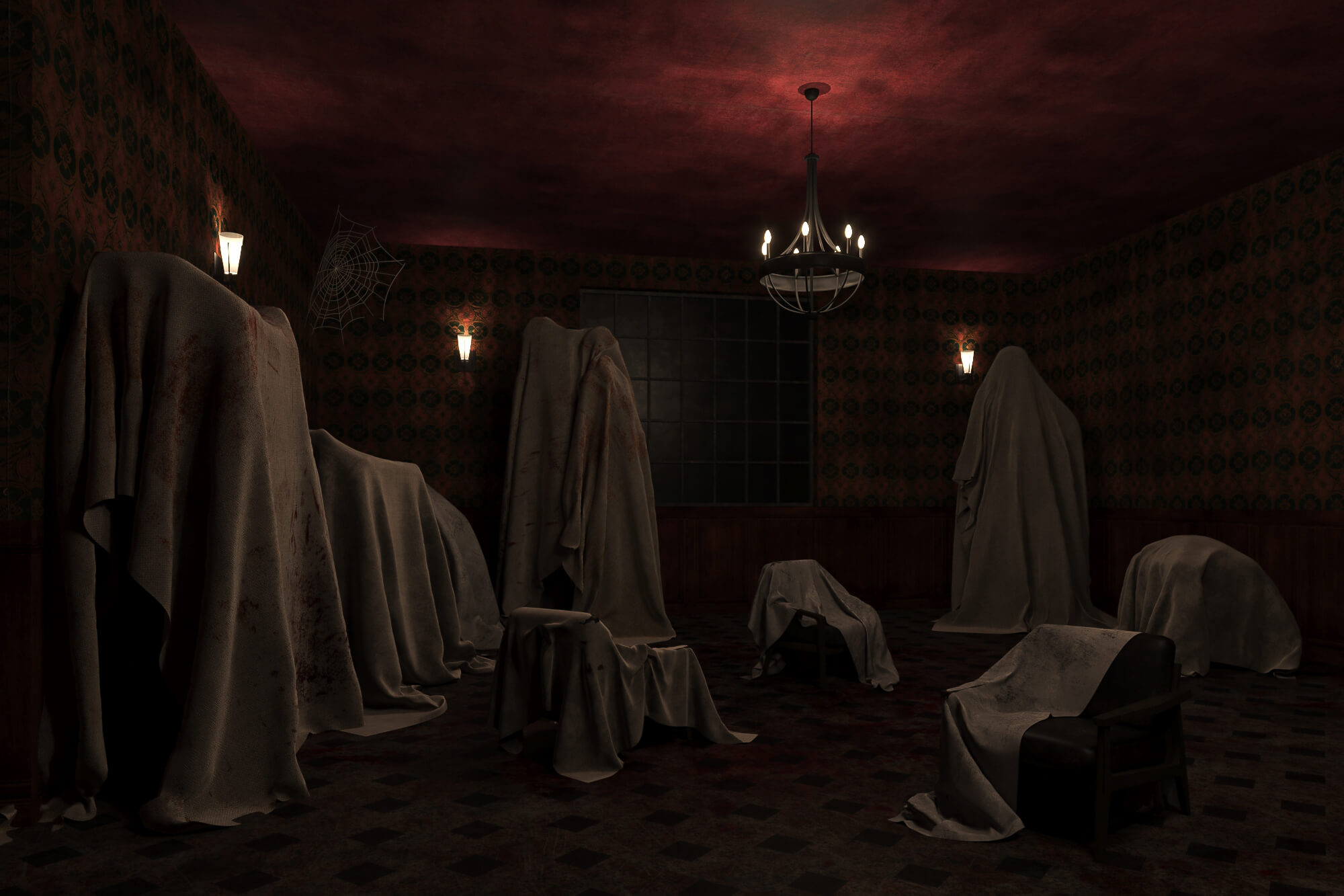 Old Bloody Haunted Room - 3D Model by infinity vision