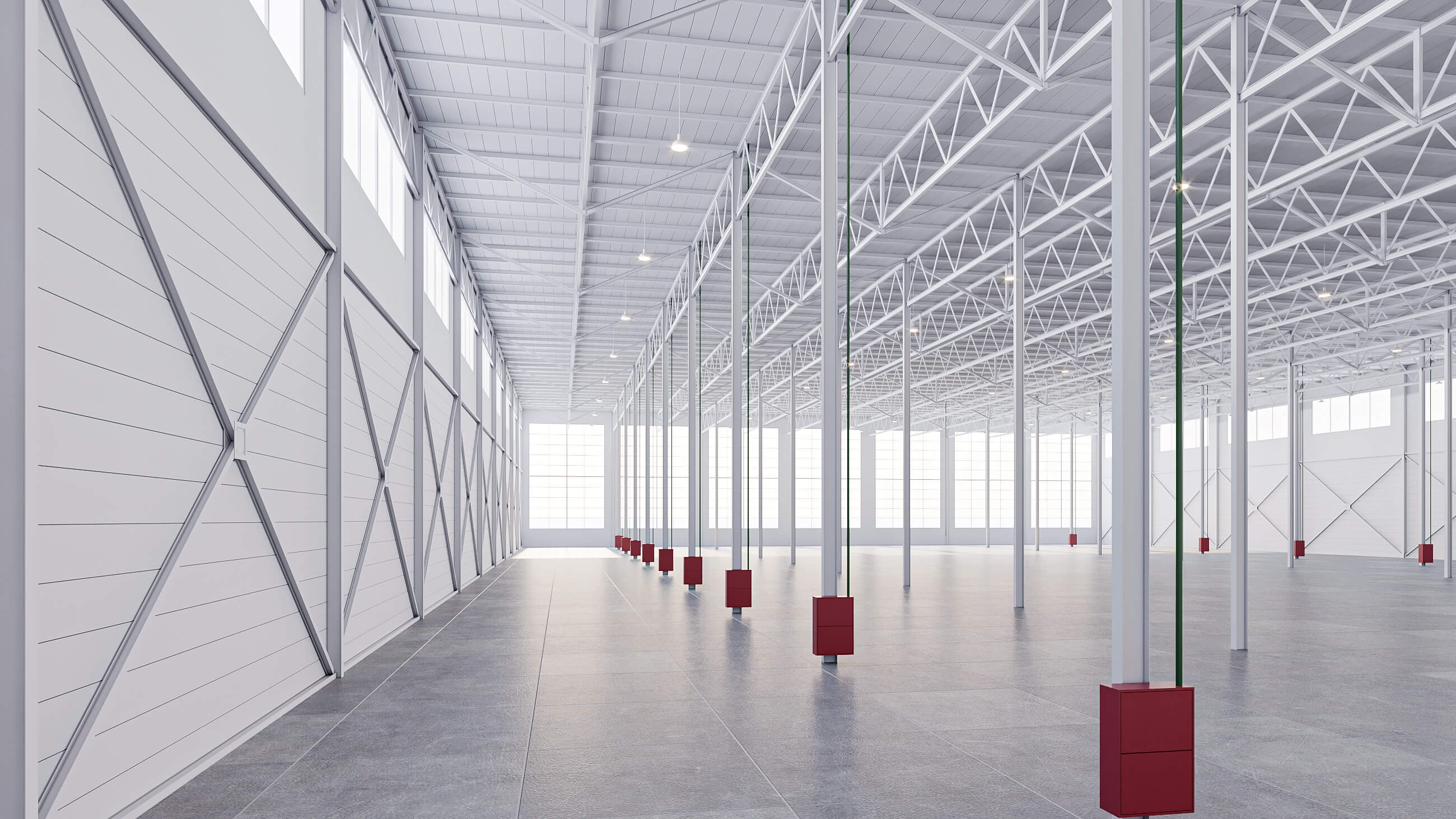 Low Poly Warehouse 01 - 3D Model by infinity vision