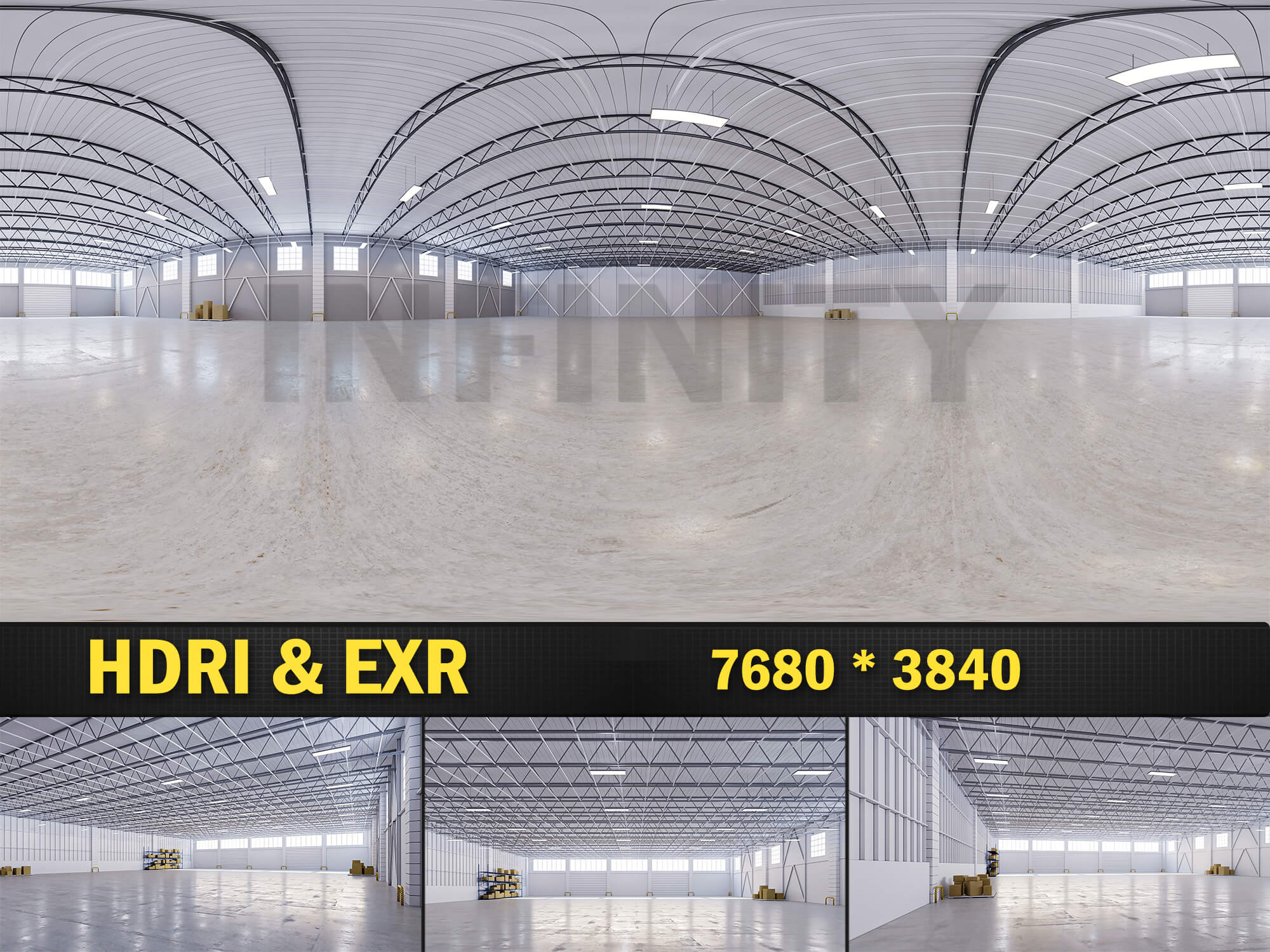 Low Poly Warehouse 03 HDRI - HDR Image by infinity vision