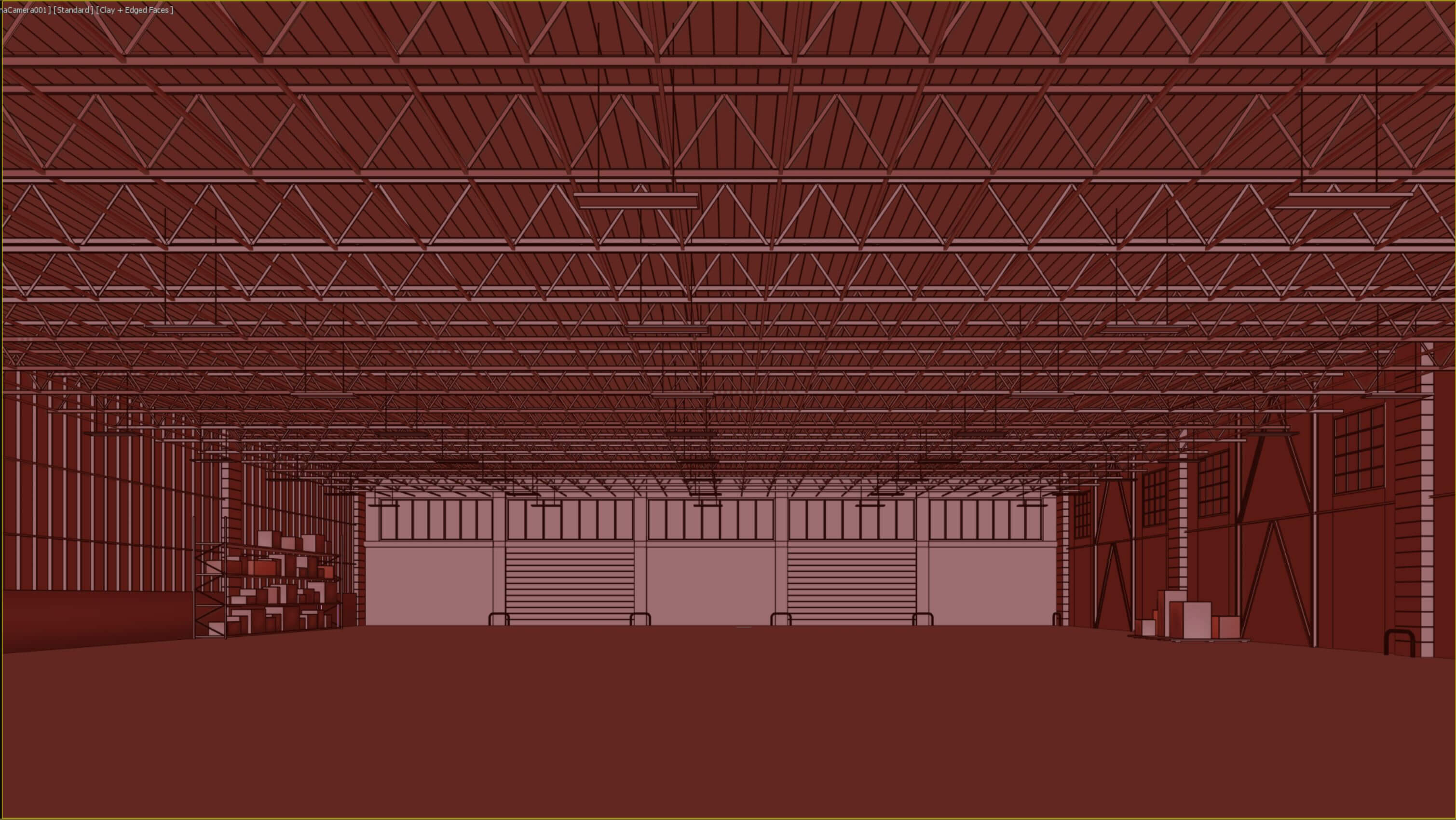 Low Poly Warehouse 03 - 3D Model by infinity vision