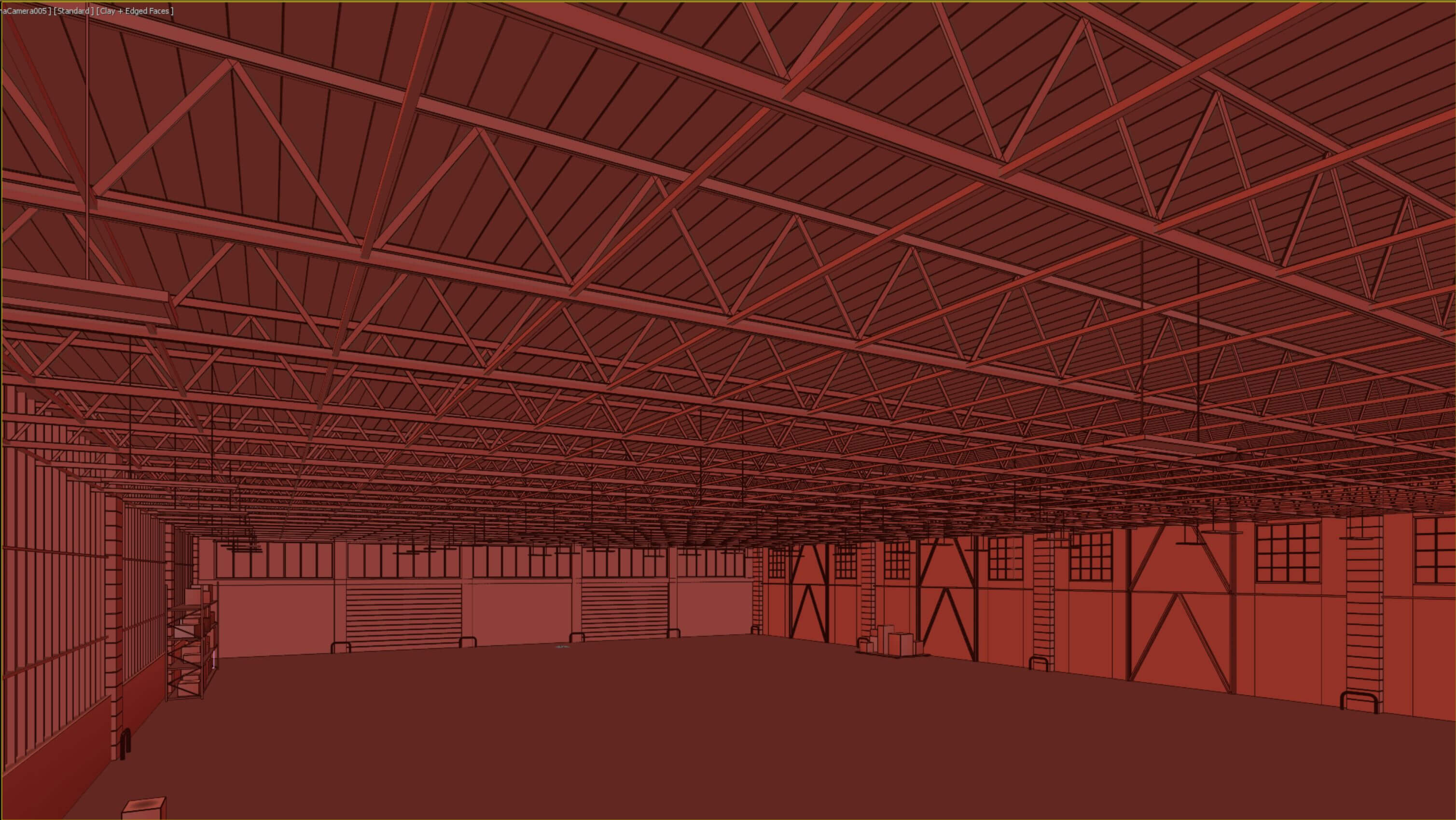 Low Poly Warehouse 03 - 3D Model by infinity vision