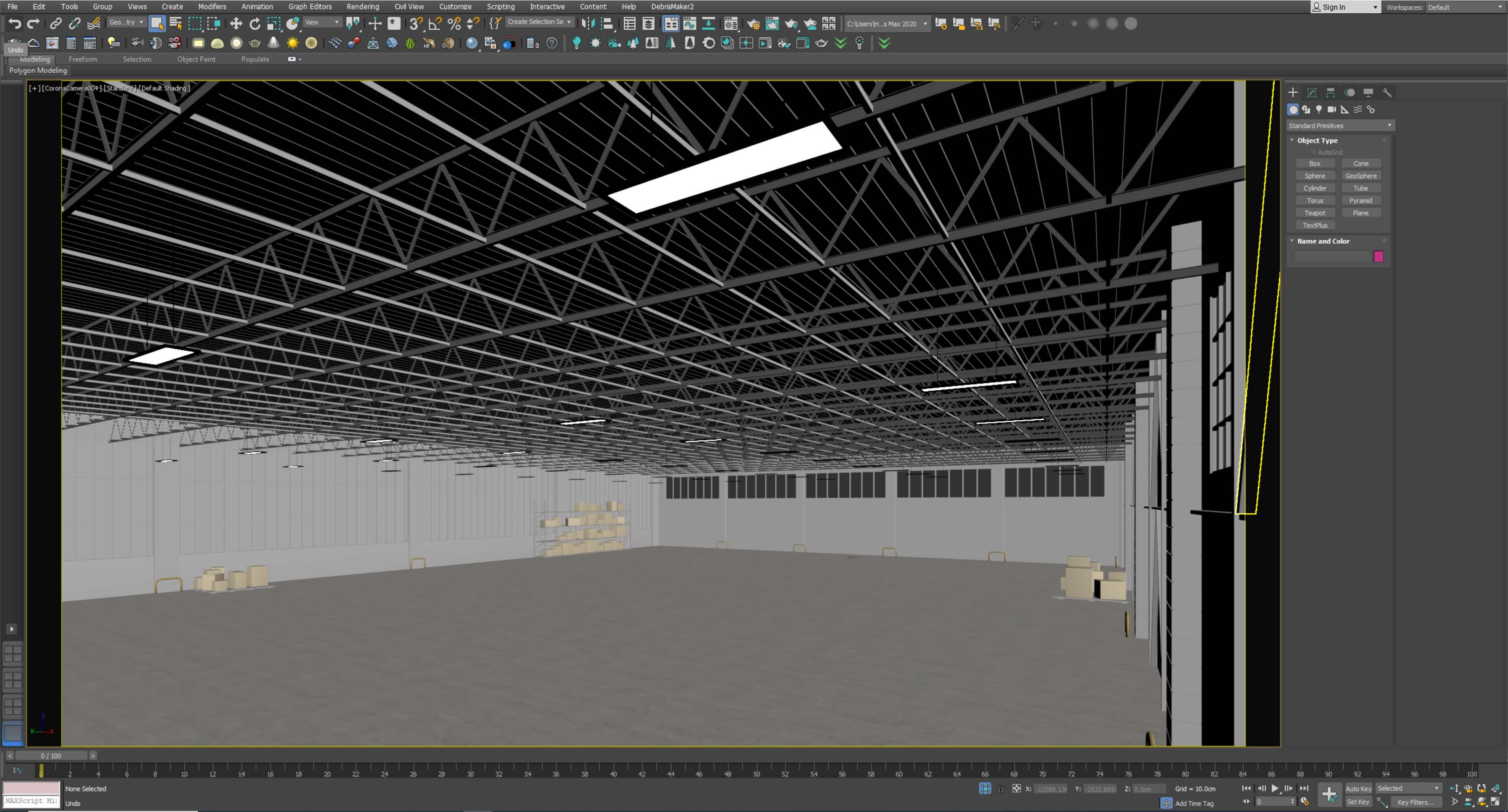Low Poly Warehouse 03 - 3D Model by infinity vision