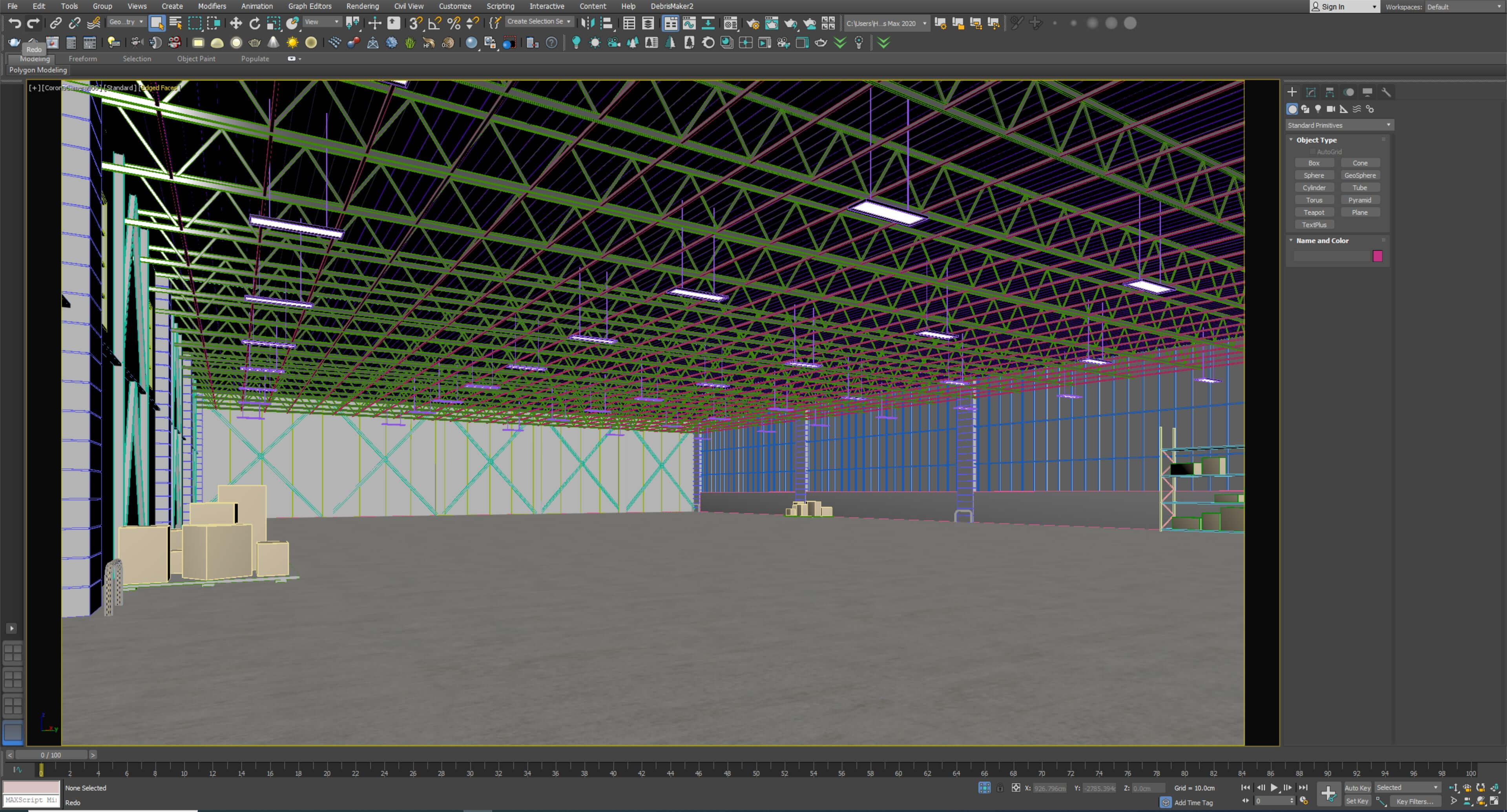 Low Poly Warehouse 03 - 3D Model by infinity vision