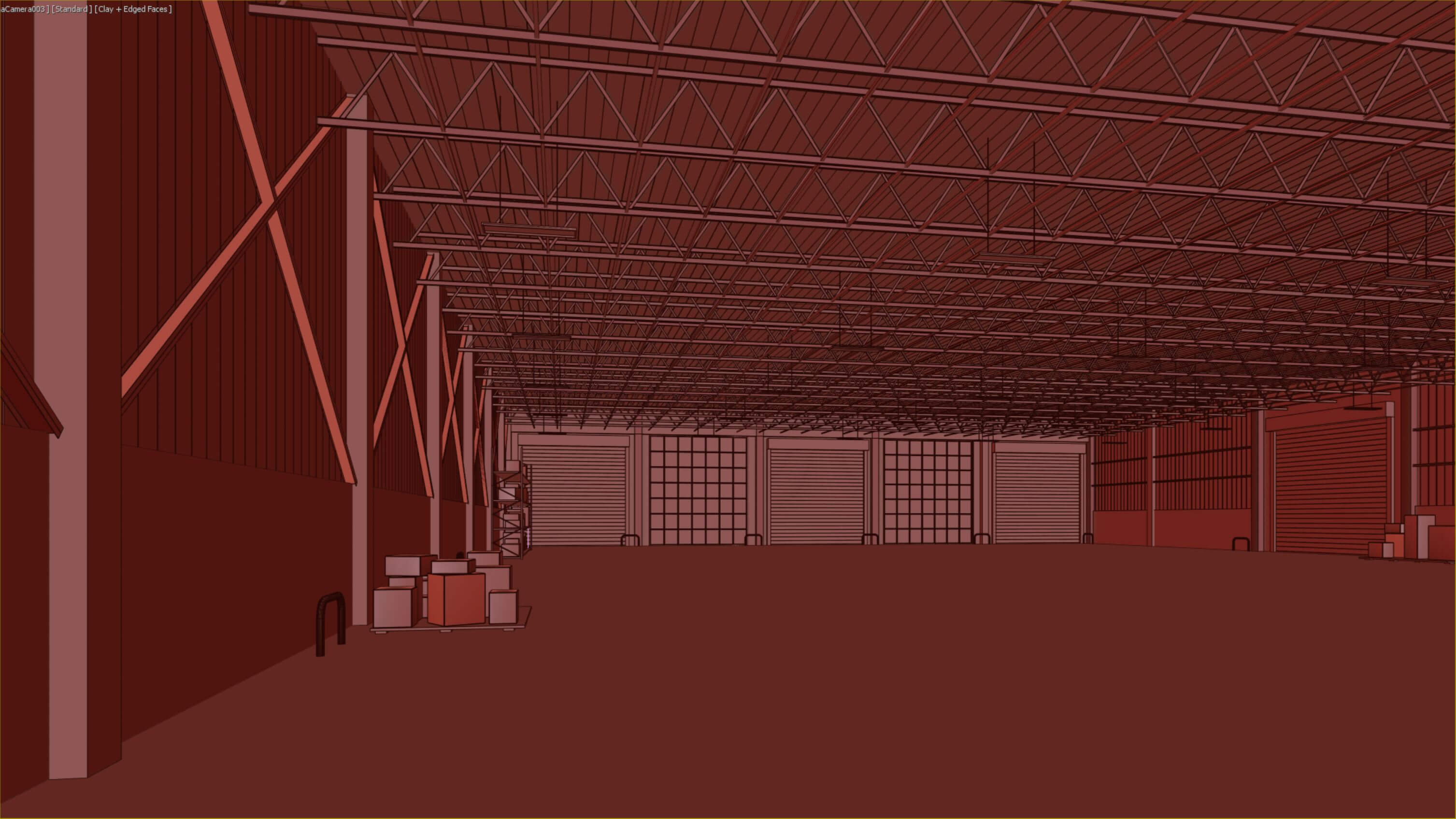 Low Poly Warehouse 05 - 3D Model by infinity vision