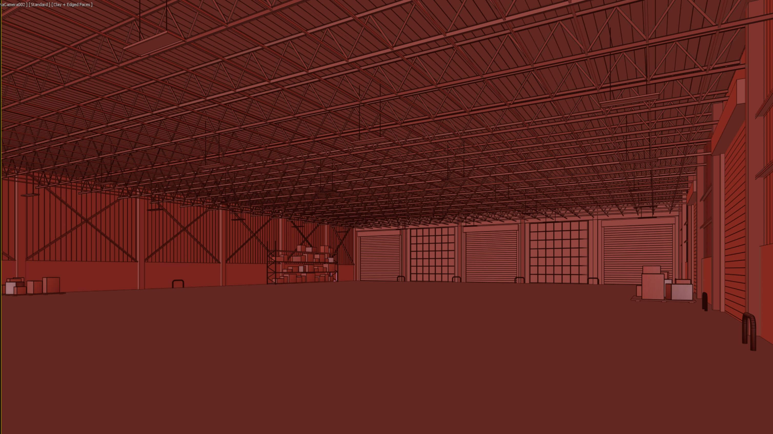 Low Poly Warehouse 05 - 3D Model by infinity vision