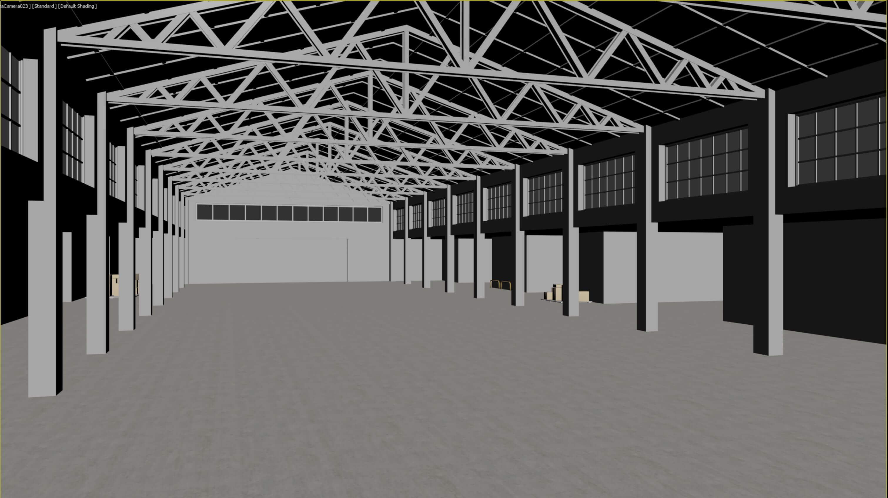 Low Poly Warehouse 06 - 3D Model by infinity vision