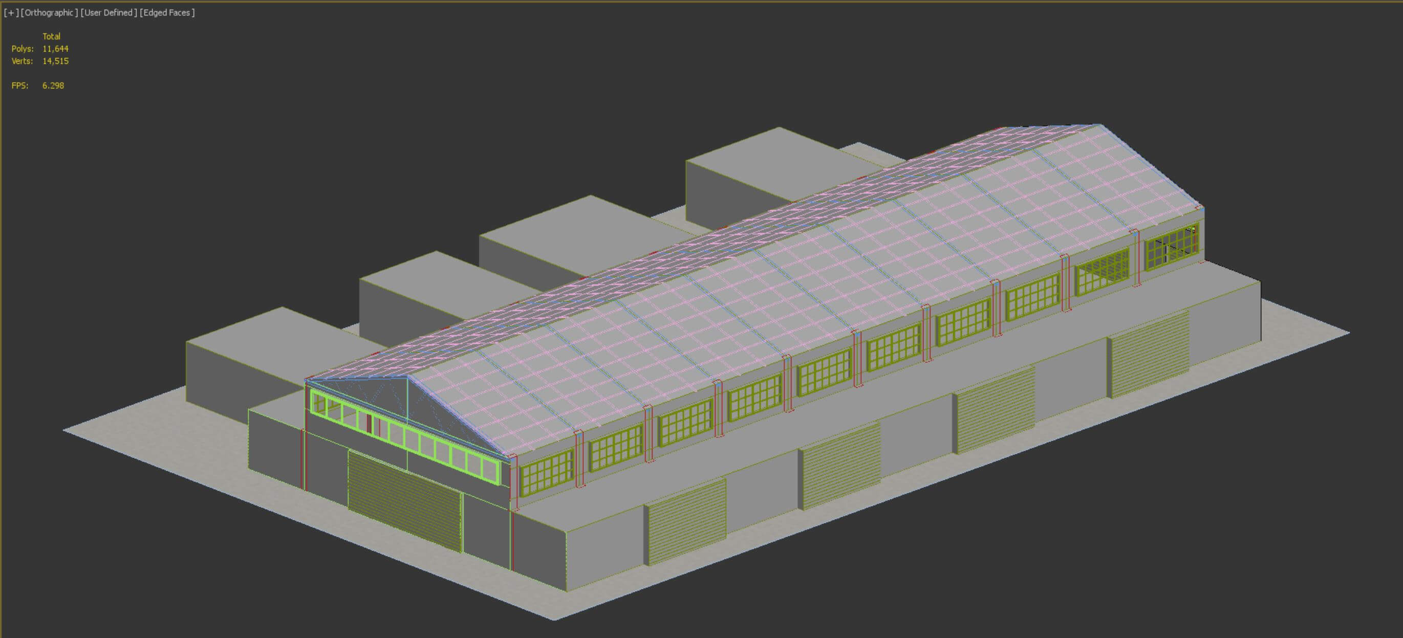 Low Poly Warehouse 06 - 3D Model by infinity vision