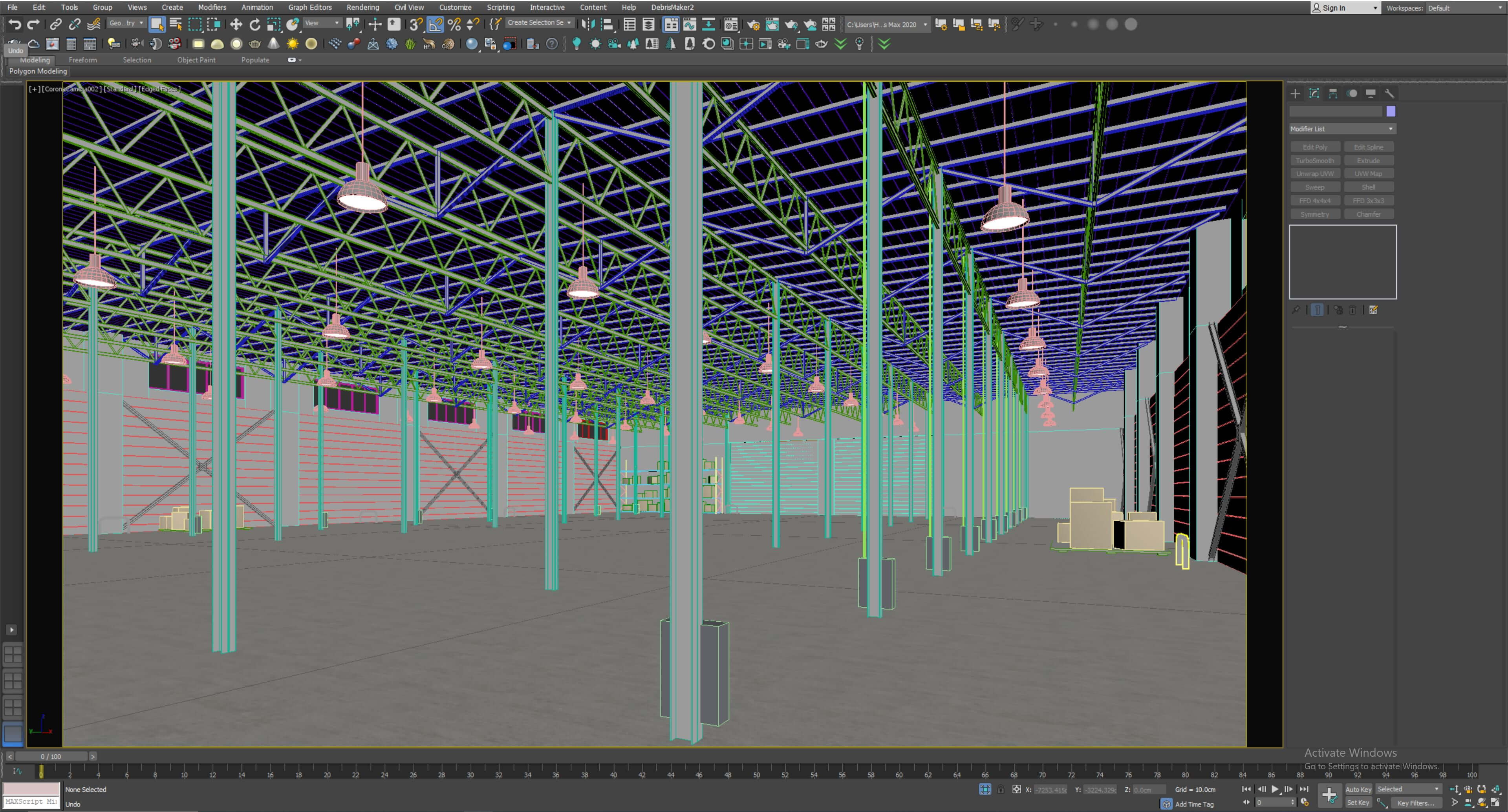 Low Poly Warehouse 08 - 3D Model by infinity vision