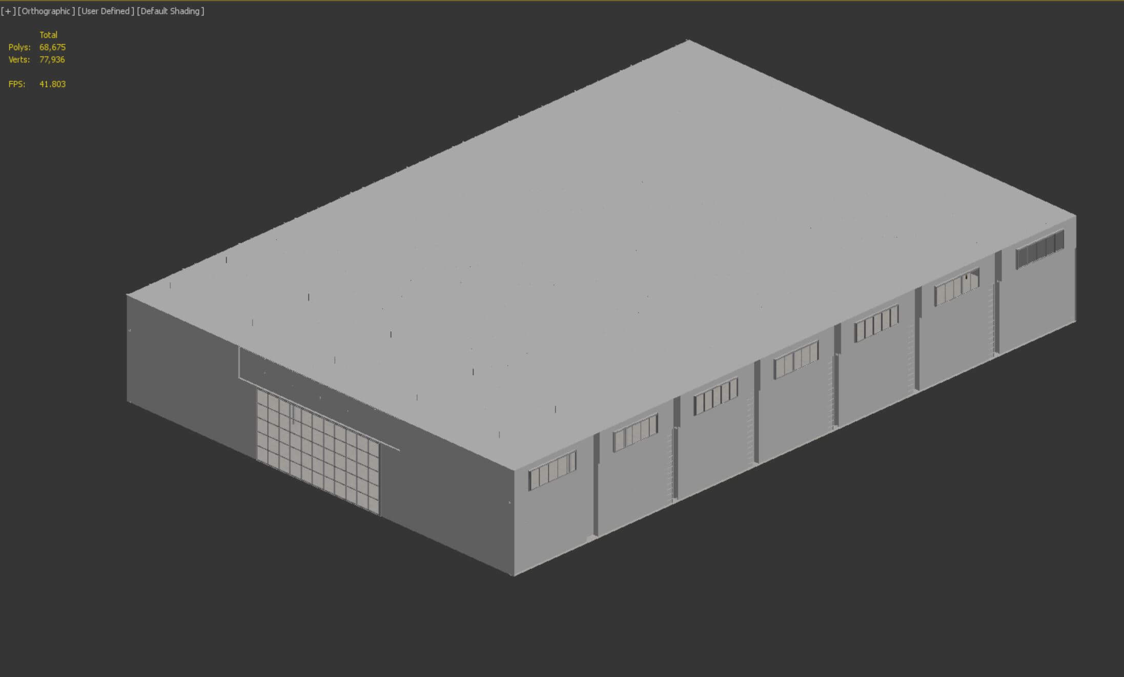 Low Poly Warehouse 08 - 3D Model by infinity vision