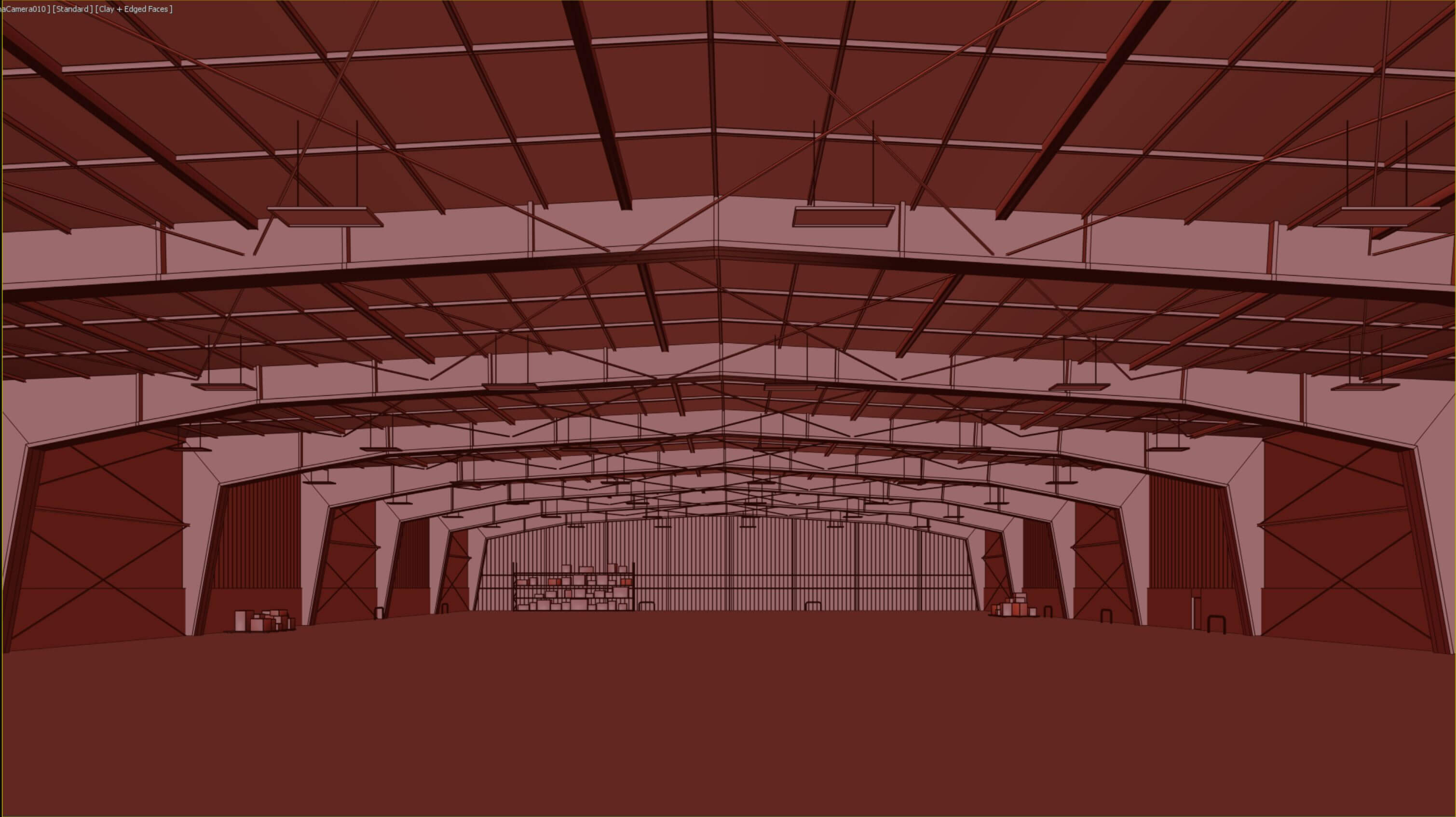 Low Poly Warehouse 09 - 3D Model by infinity vision