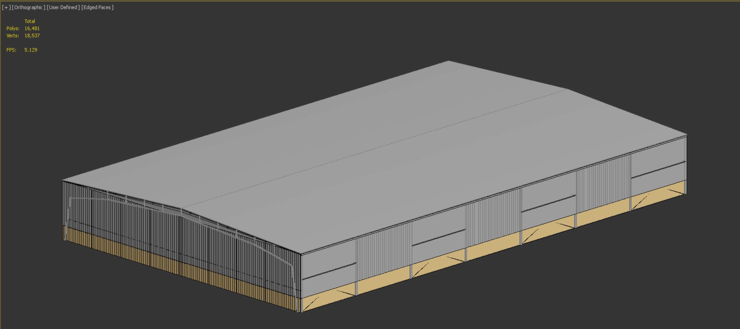 Low Poly Warehouse 09 - 3D Model by infinity vision