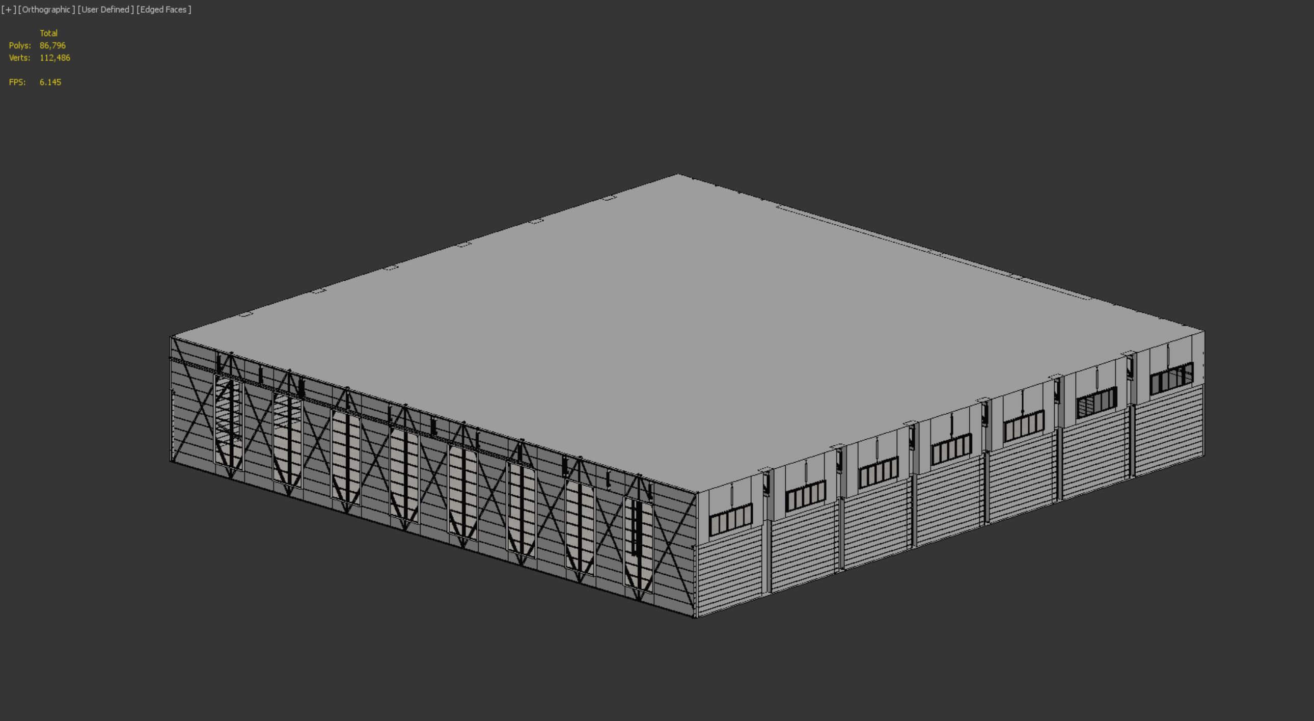 Low Poly Warehouse 10 - 3D Model by infinity vision
