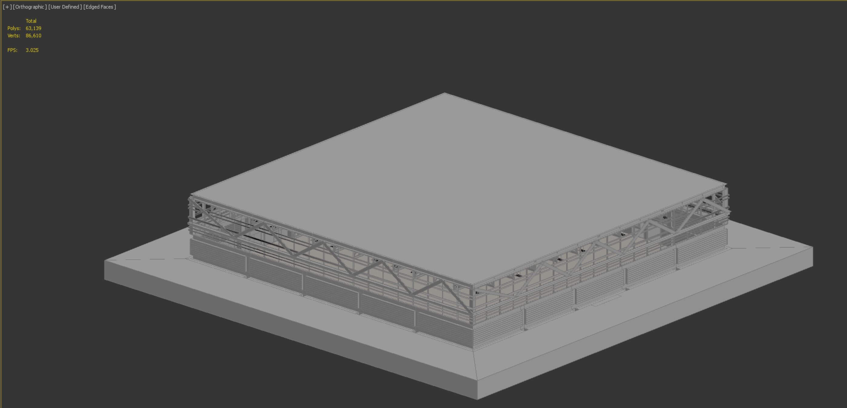Low Poly Warehouse 11 - 3D Model by infinity vision