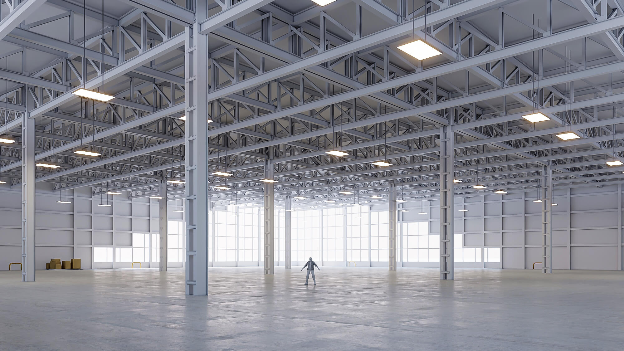 Low Poly Warehouse 12 - 3D Model by infinity vision