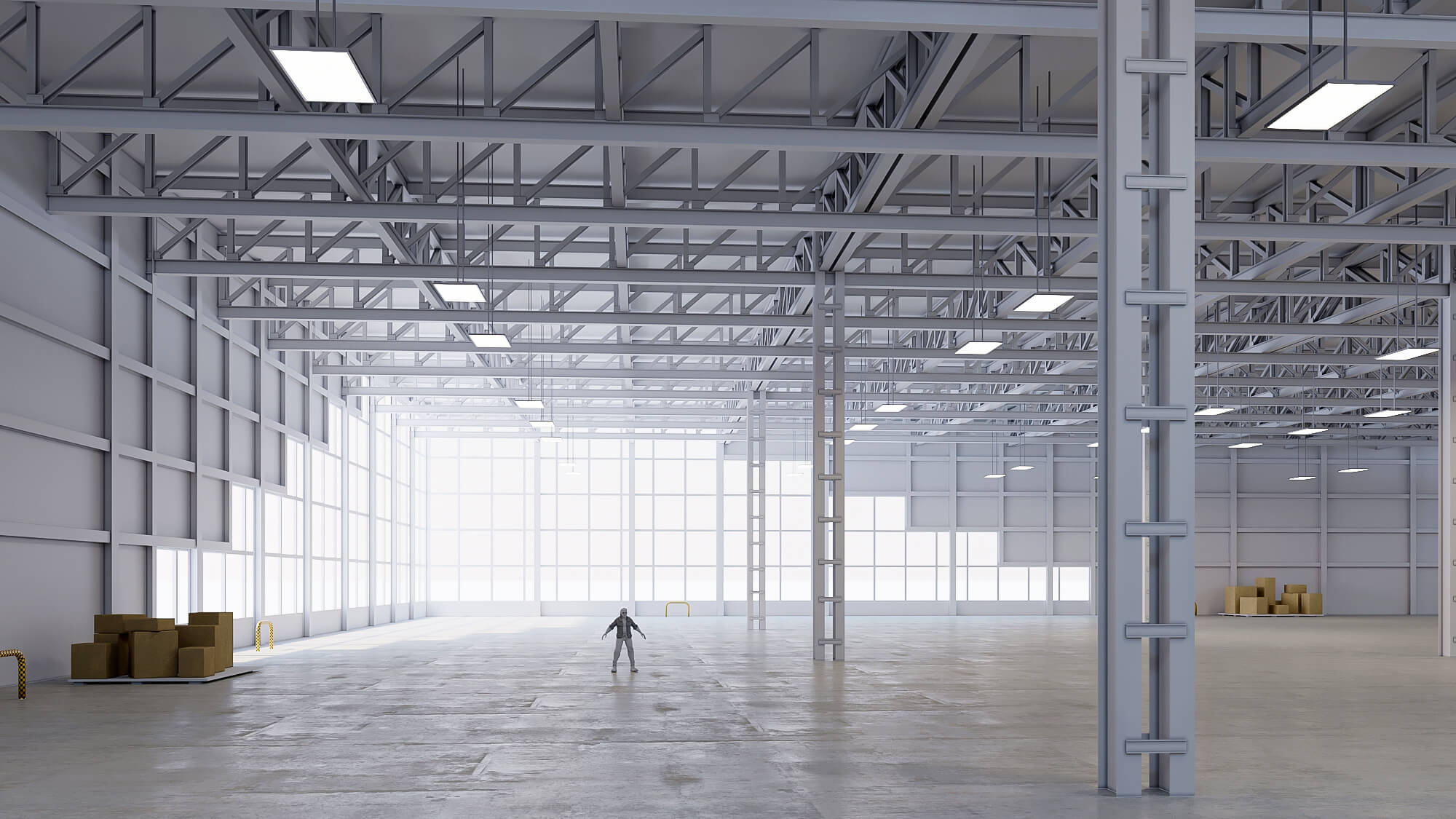 Low Poly Warehouse 12 - 3D Model by infinity vision