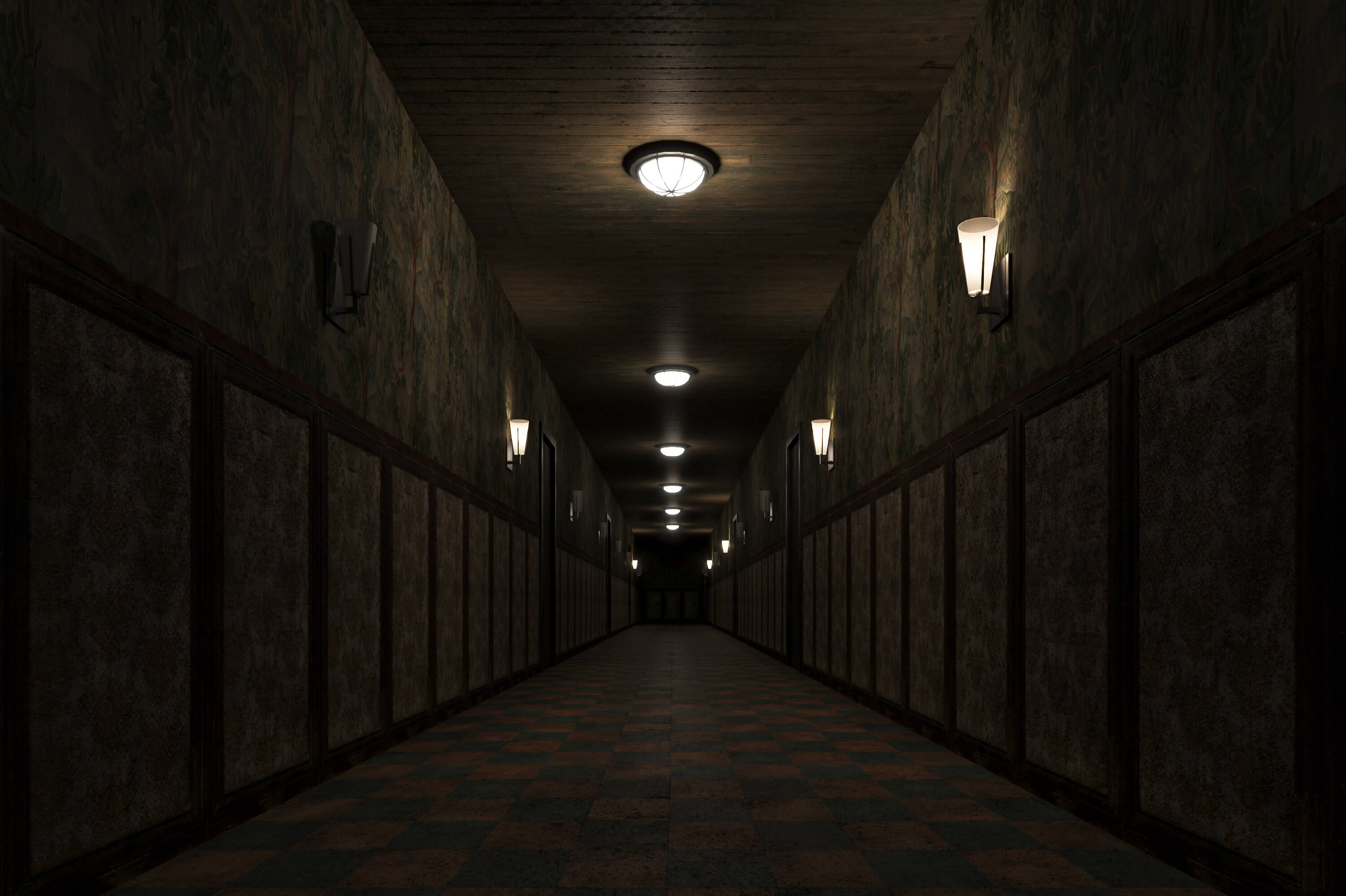 Old Dark Scary Corridor 05 - 3D Model by infinity vision