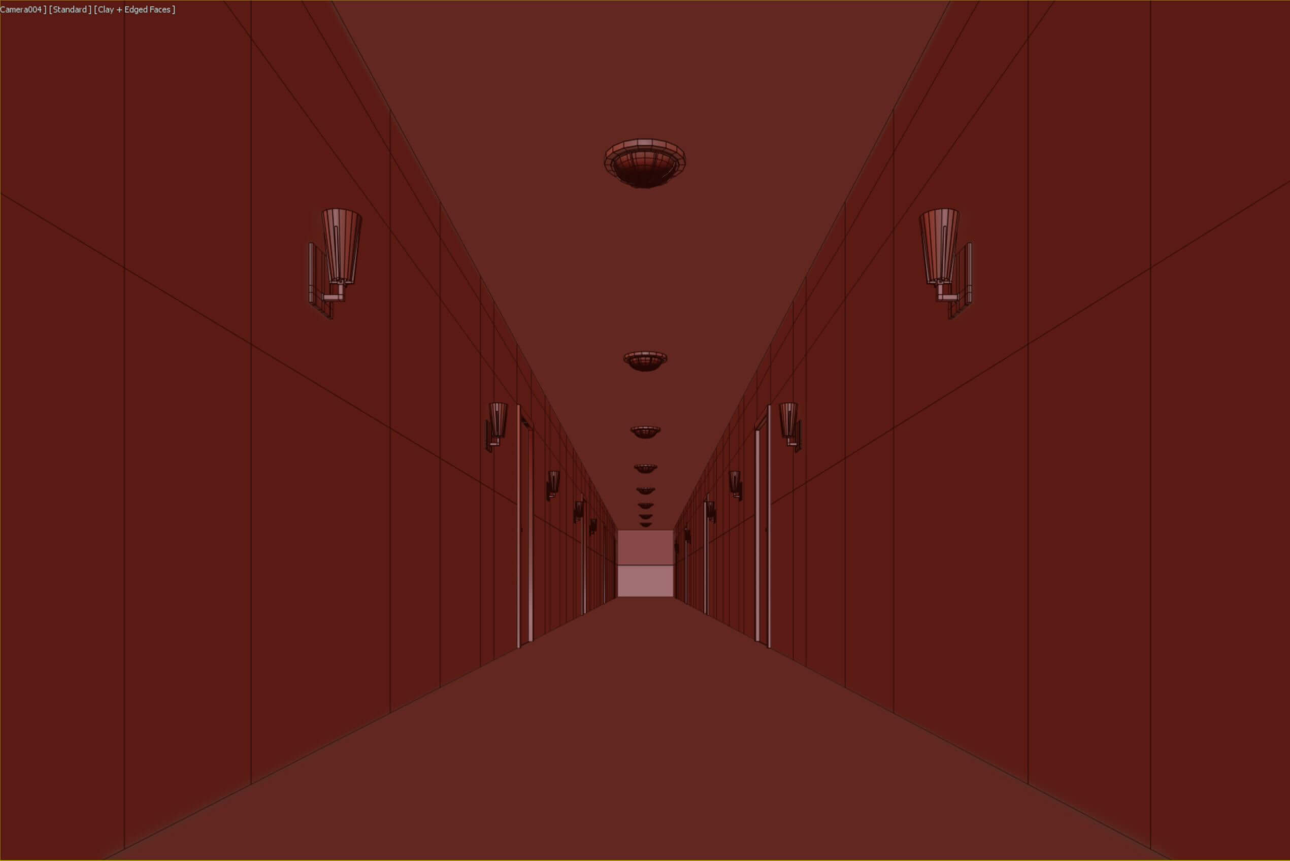 Old Dark Scary Corridor 05 - 3D Model by infinity vision