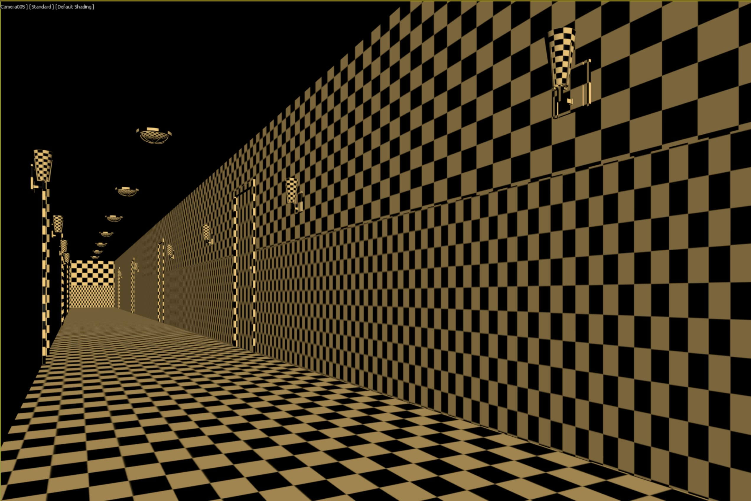 Old Dark Scary Corridor 05 - 3D Model by infinity vision