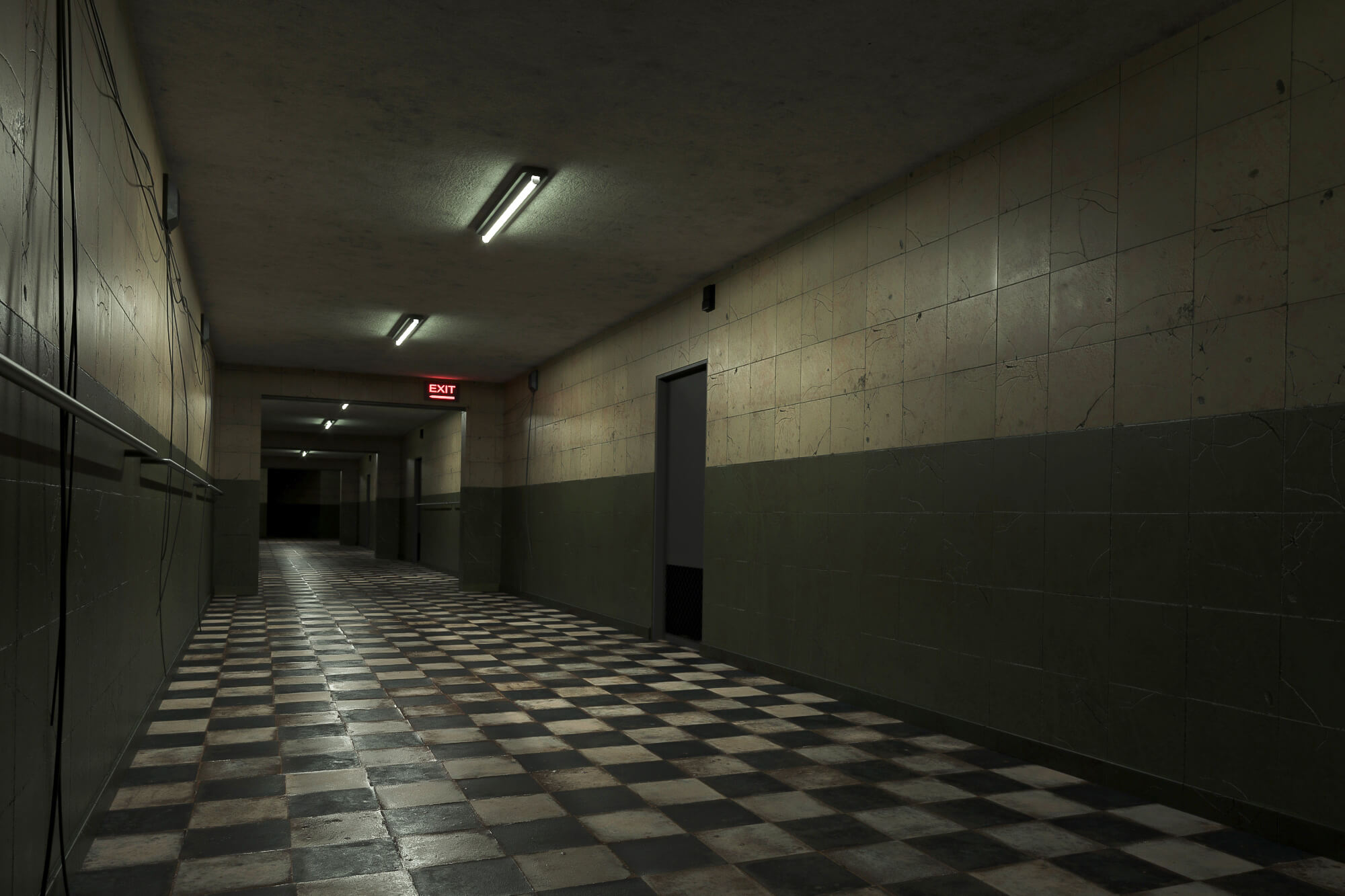 Old Dark Scary Corridor 08 - 3D Model by infinity vision
