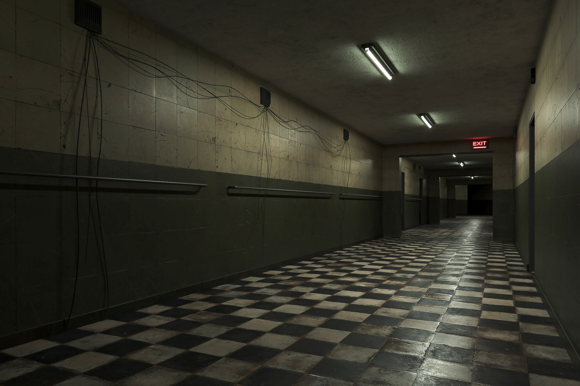 Old Dark Scary Corridor 08 - 3D Model by infinity vision
