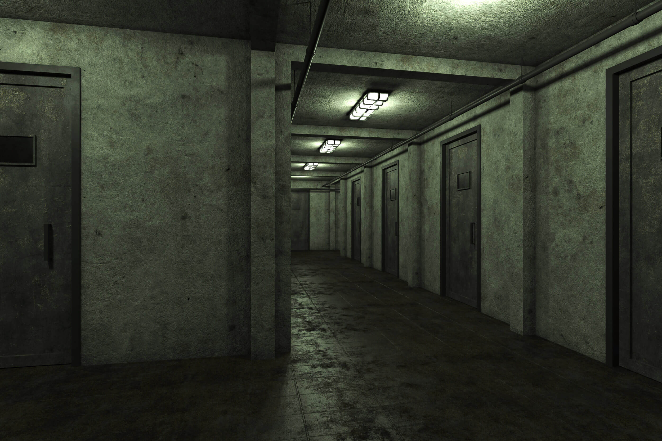 Old Dark Scary Corridor 09 - 3D Model by infinity vision