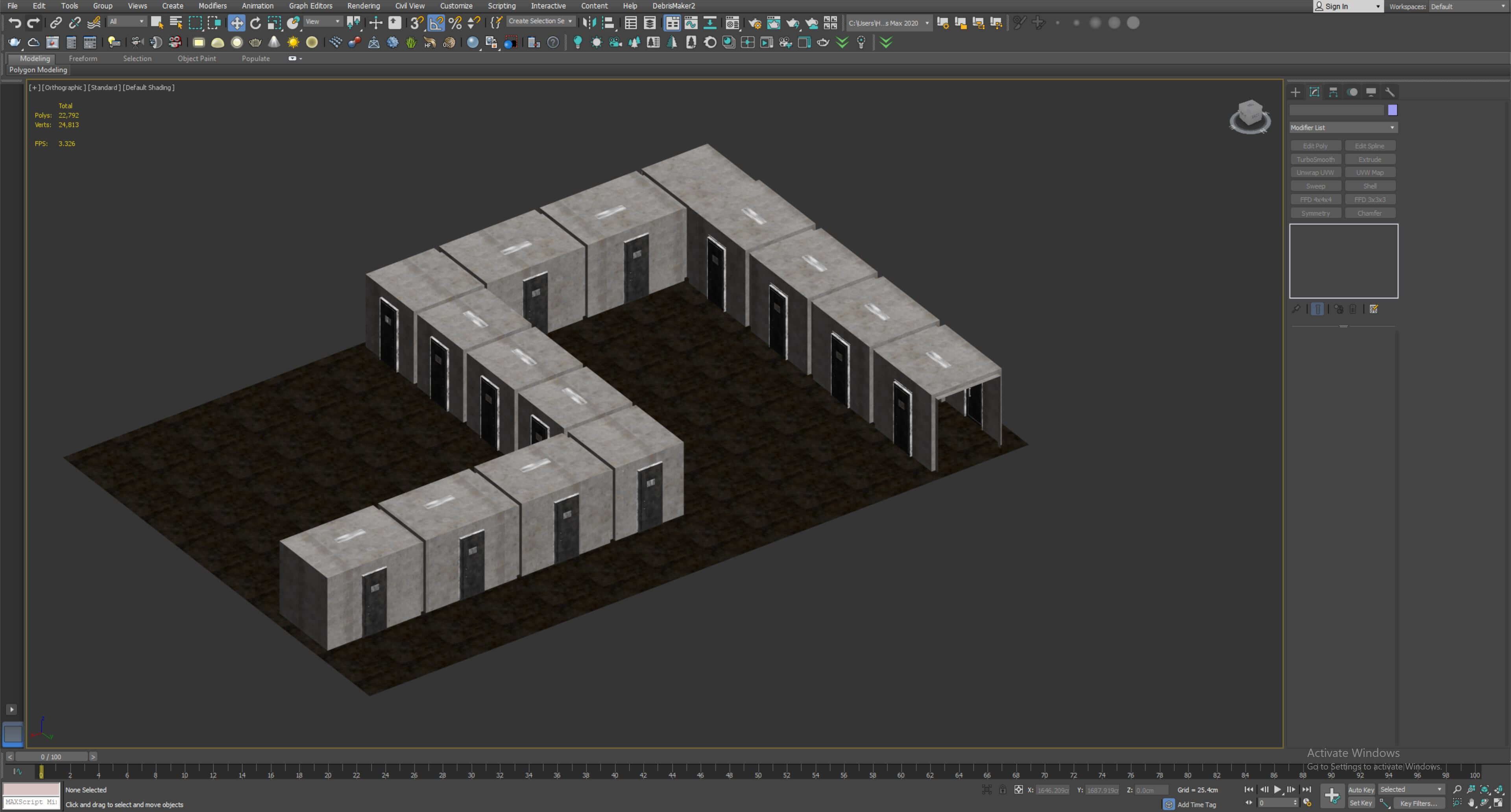 Old Dark Scary Corridor 09 - 3D Model by infinity vision