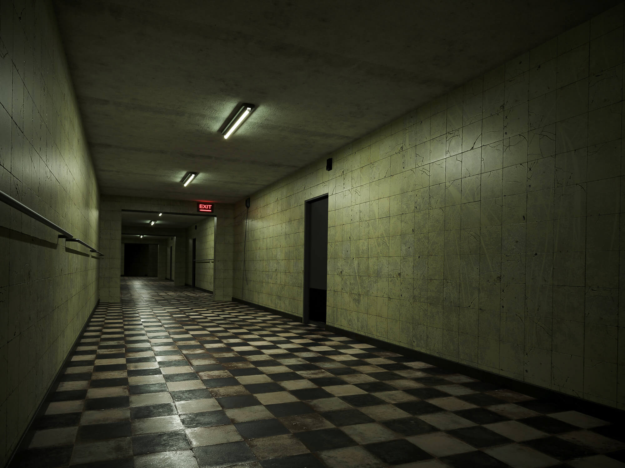 Old Dark Scary Corridor 12 - 3D Model by infinity vision