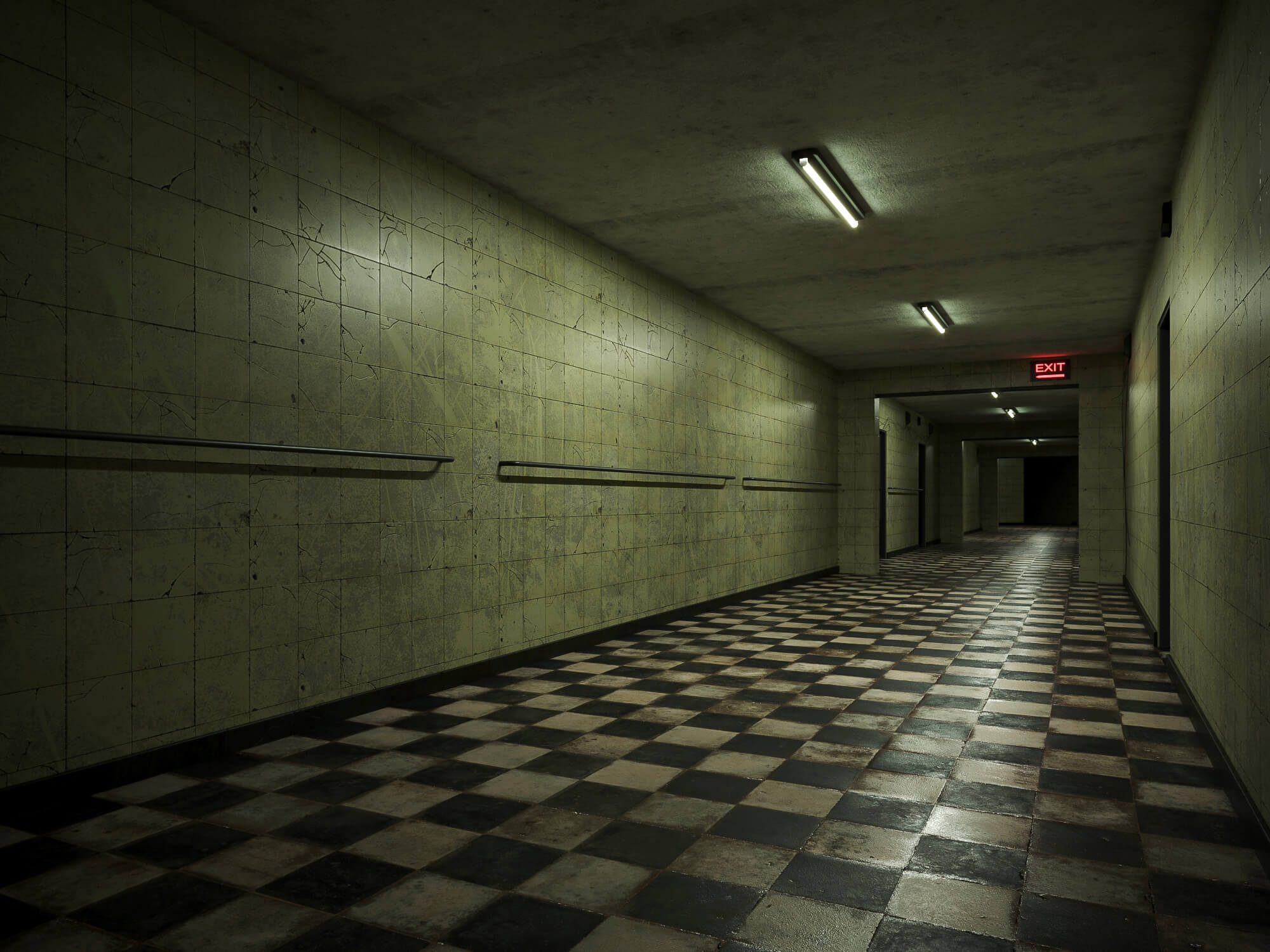 Old Dark Scary Corridor 12 - 3D Model by infinity vision
