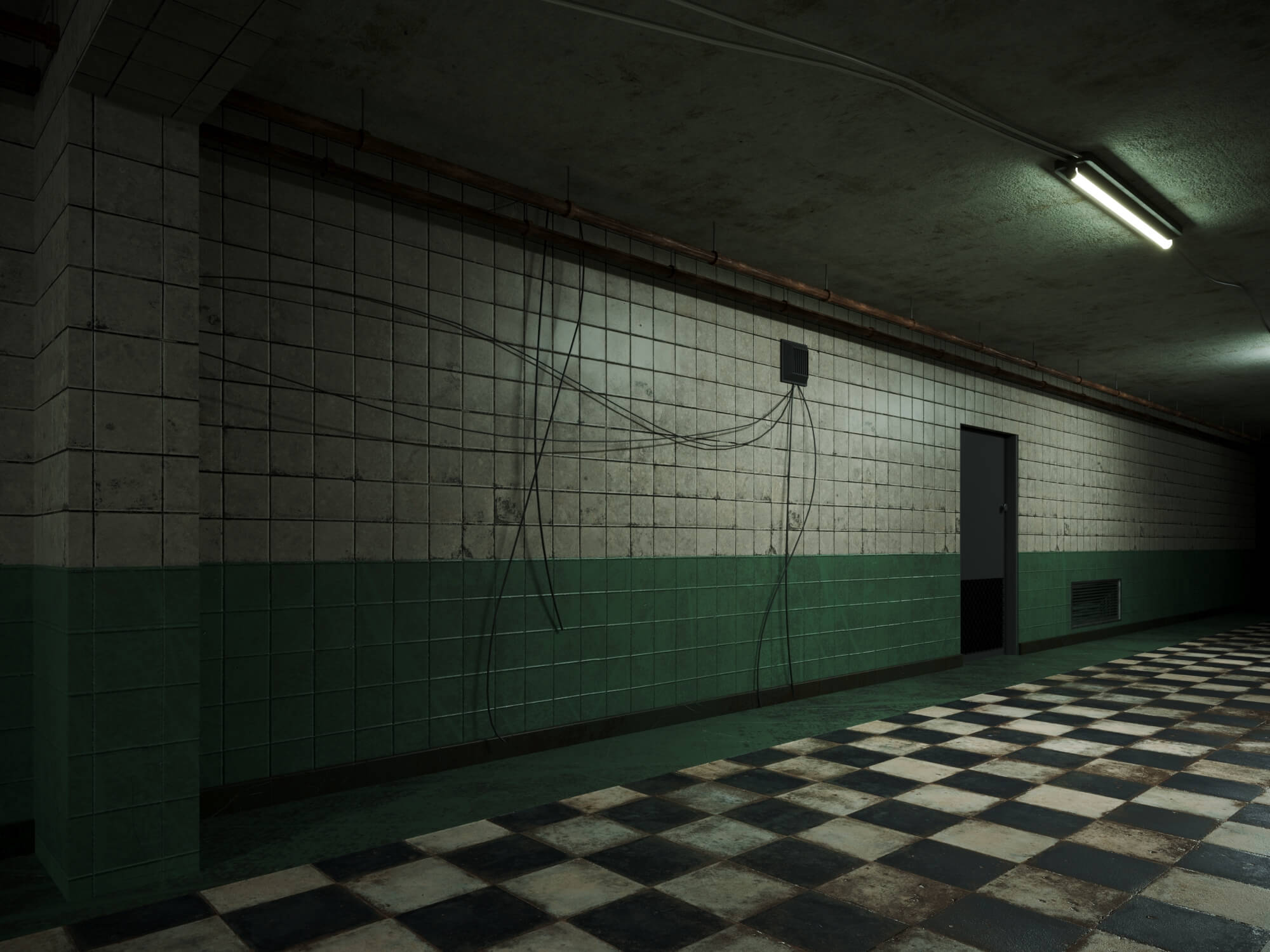 Old Dark Scary Corridor 13 - 3D Model by infinity vision