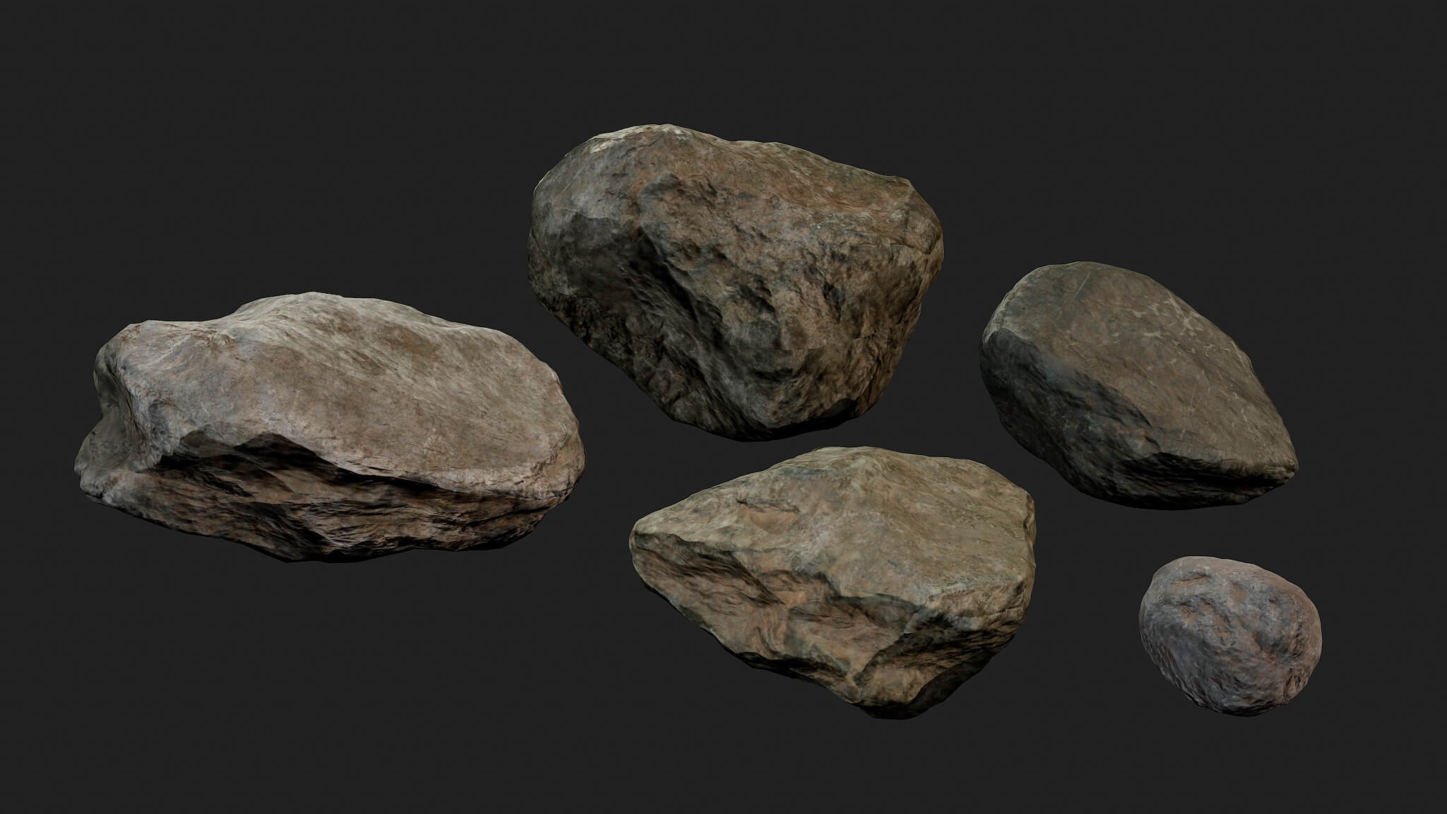 Rocks Bundle Vol 1 - 3D Model by infinity vision