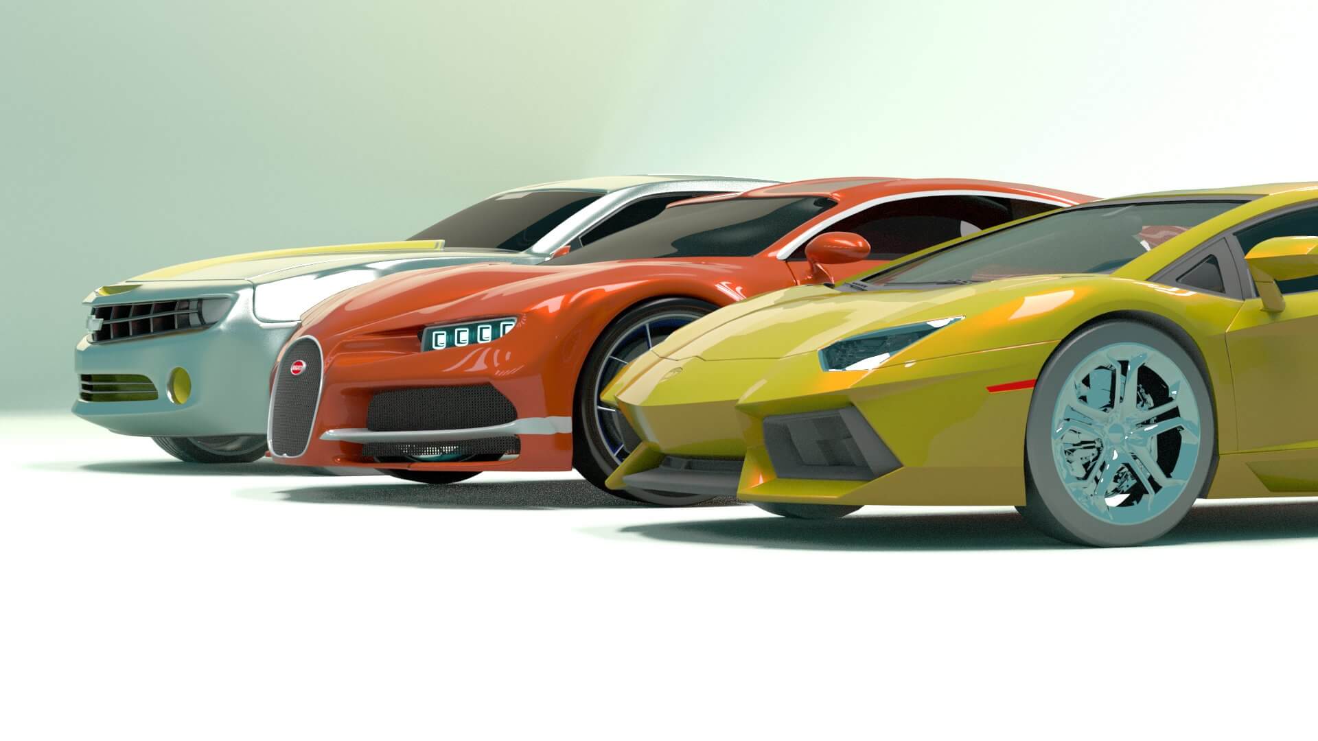 Luxury Car Pack - 3D Model by Inflationfree