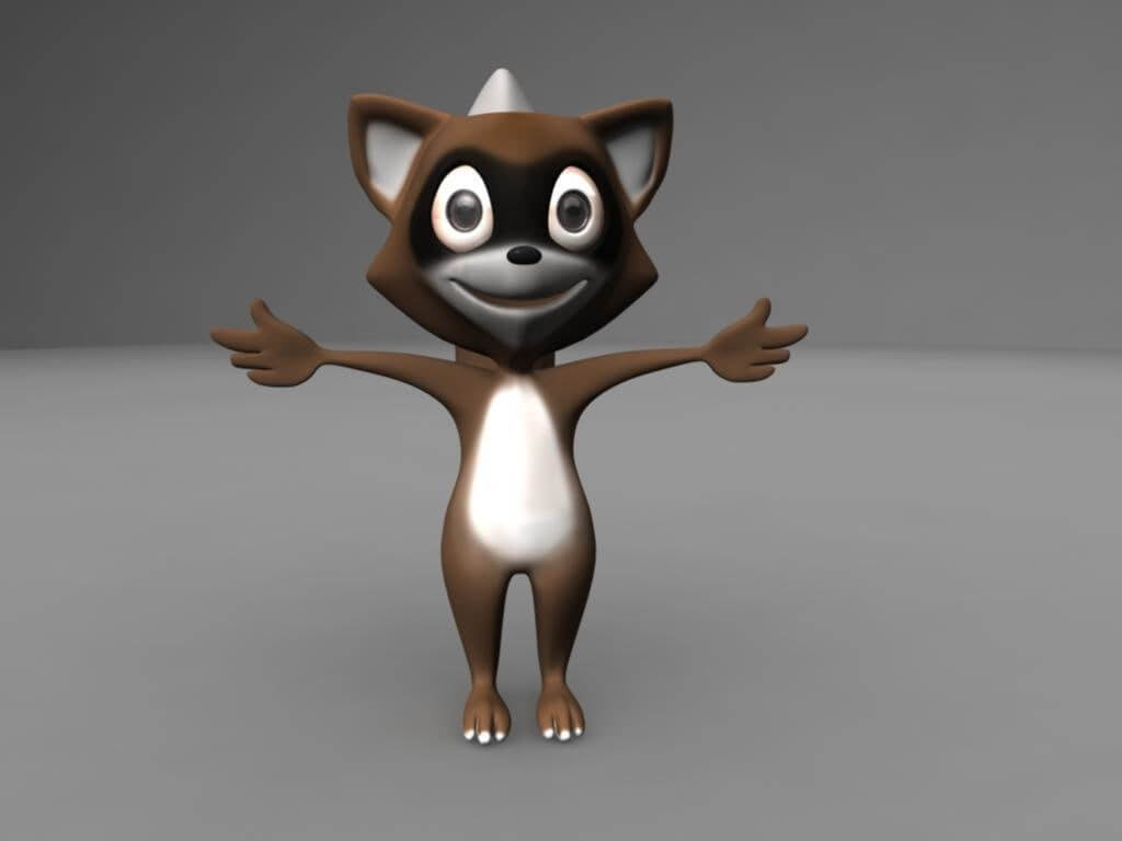 Recon Racoon - 3D Model by Inflationfree