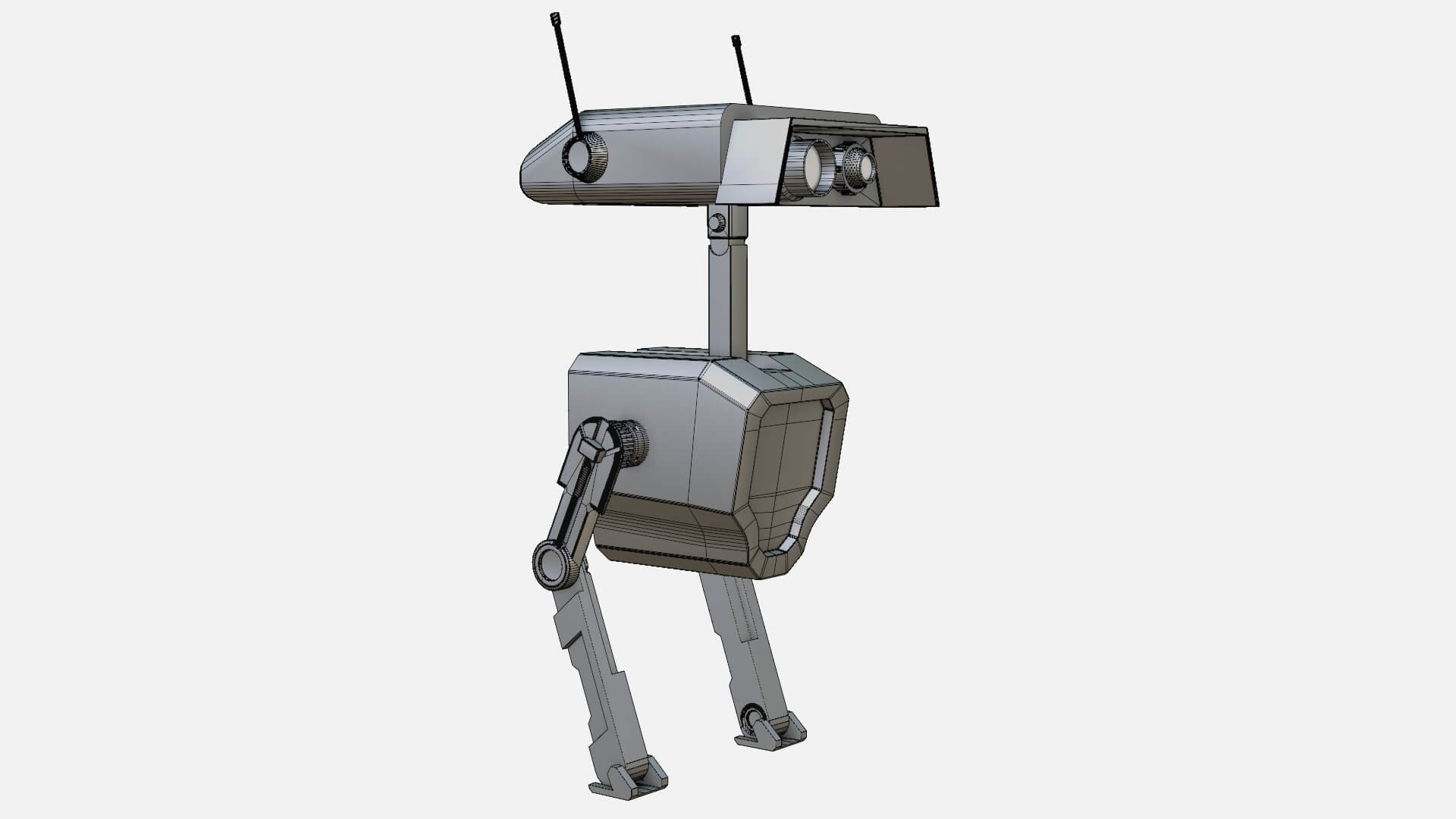 Robot Droid - 3D Model by infocod44